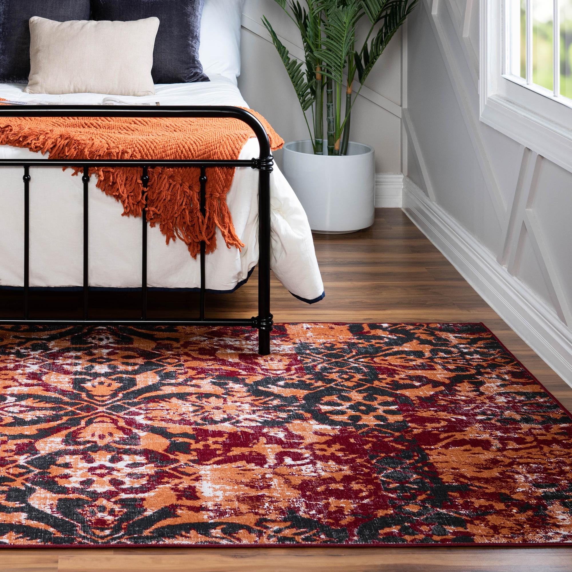 Rust Red 5' 3 x 8' Lucerne Rug | Rugs.com