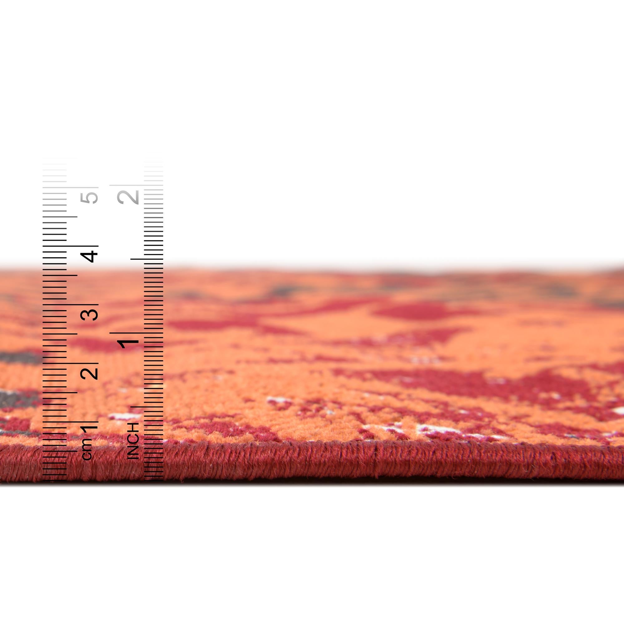 Rust Red 5' 3 x 8' Lucerne Rug | Rugs.com