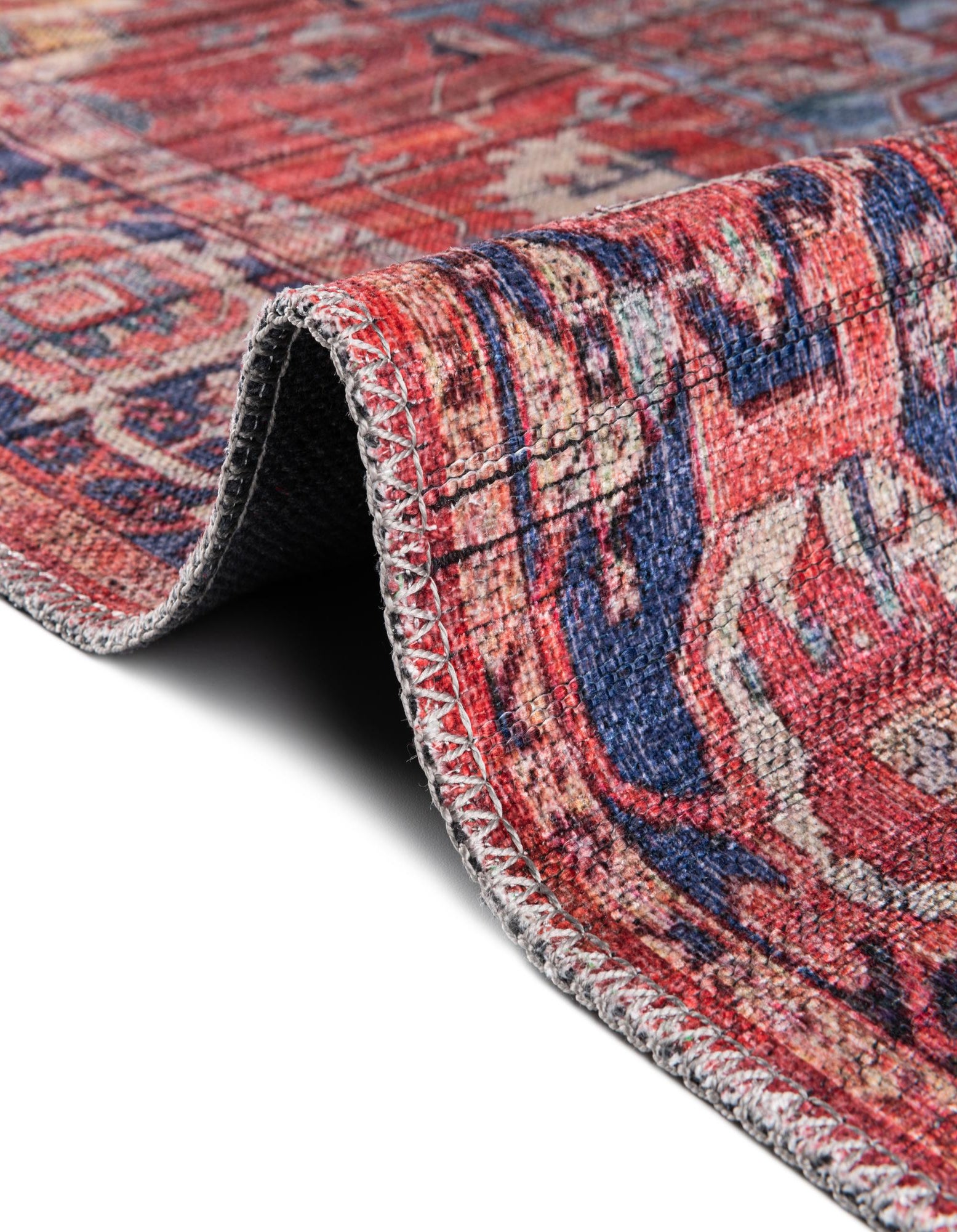 Rust Red 5' 3 x 8' Washable Maahru Rug | Rugs.com