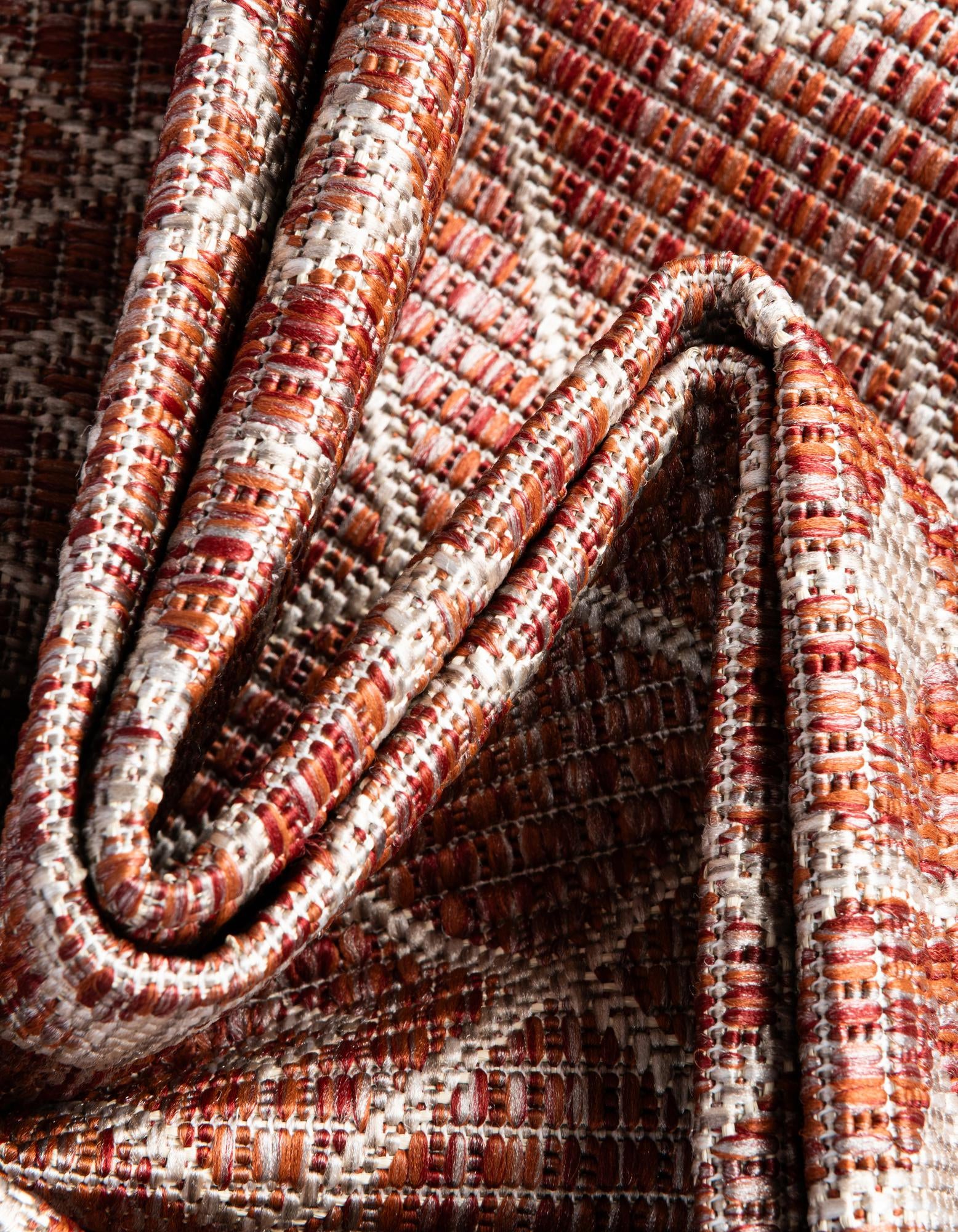 Rust Red 7' x 10' Lattice Indoor / Outdoor Rug | Rugs.com
