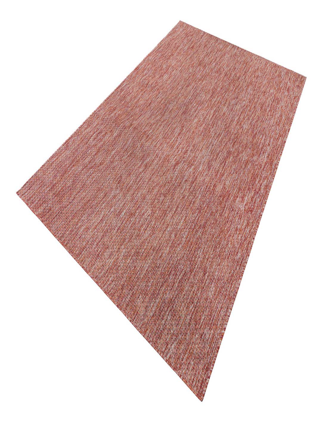 Rust Red 5' 3 x 8' Washable Solid Indoor / Outdoor Rug | Rugs.com
