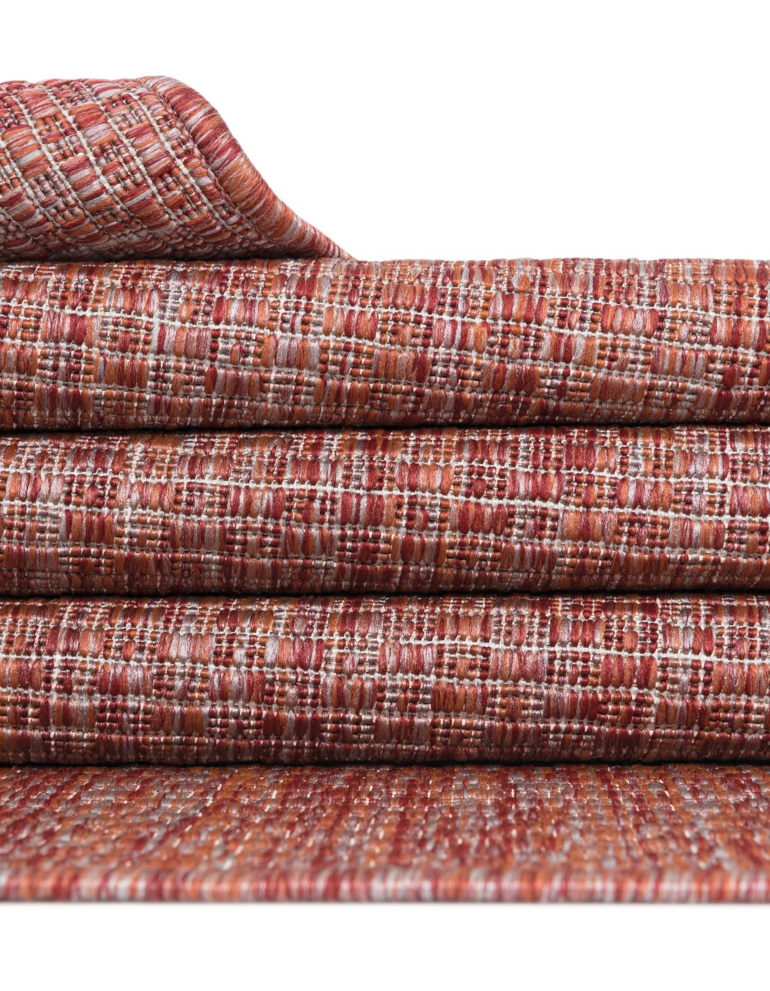 Rust Red 9' x 12' 2 Solid Indoor / Outdoor Rug | Rugs.com
