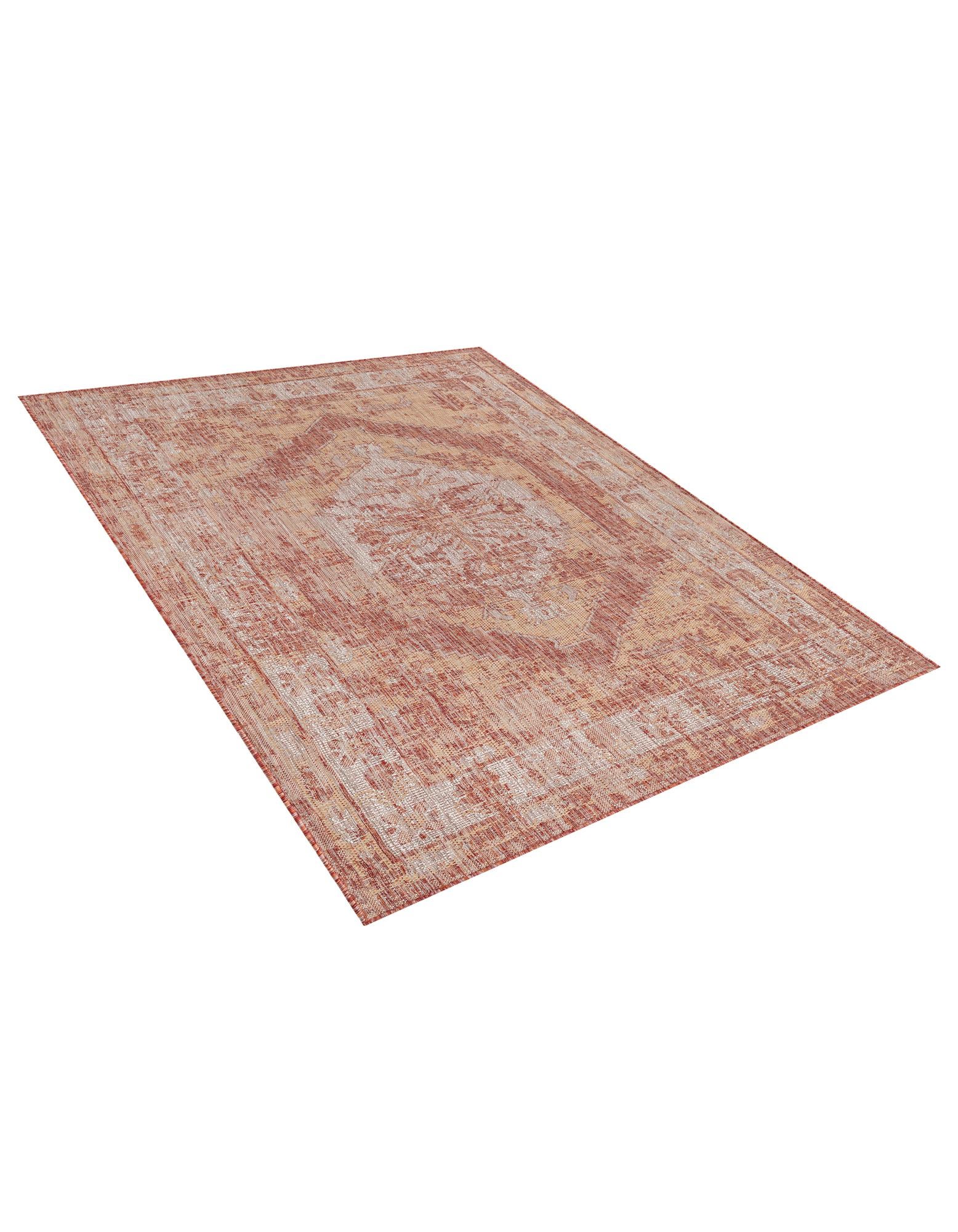 Rust Red 5' 3 x 7' 10 Traditional Indoor / Outdoor Rug | Rugs.com