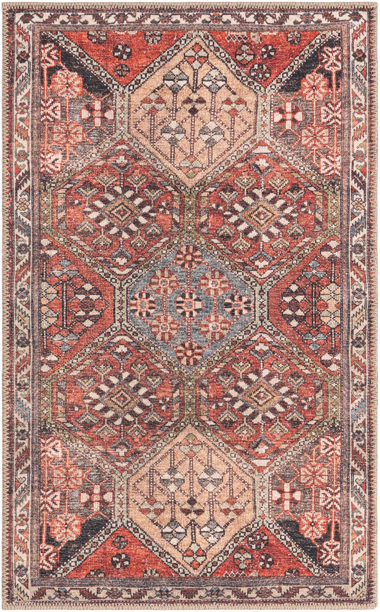 Rust Red 2' 3 x 3' 7 Timeless Rug | Rugs.com