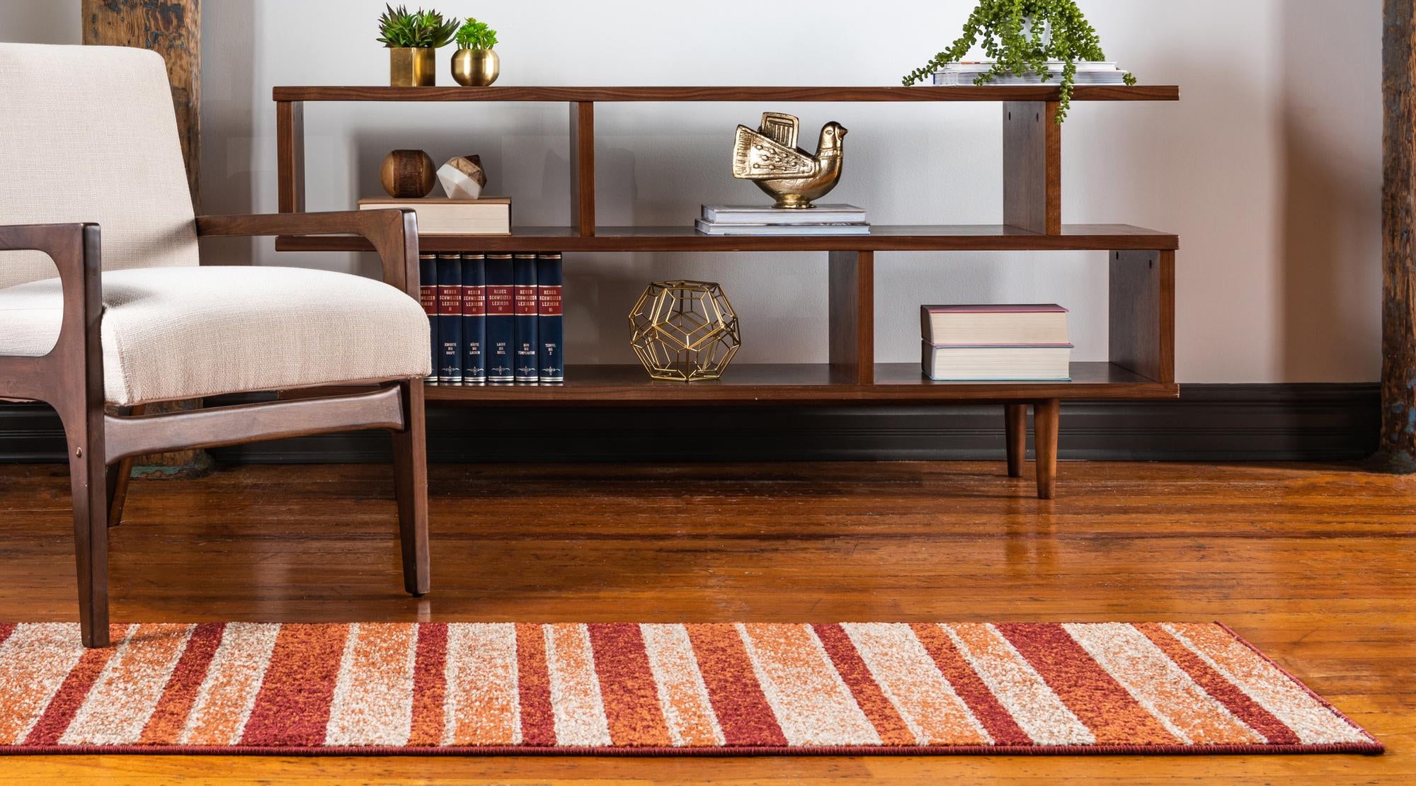 Rust Red 2' x 6' Equinox Runner Rug | Rugs.com