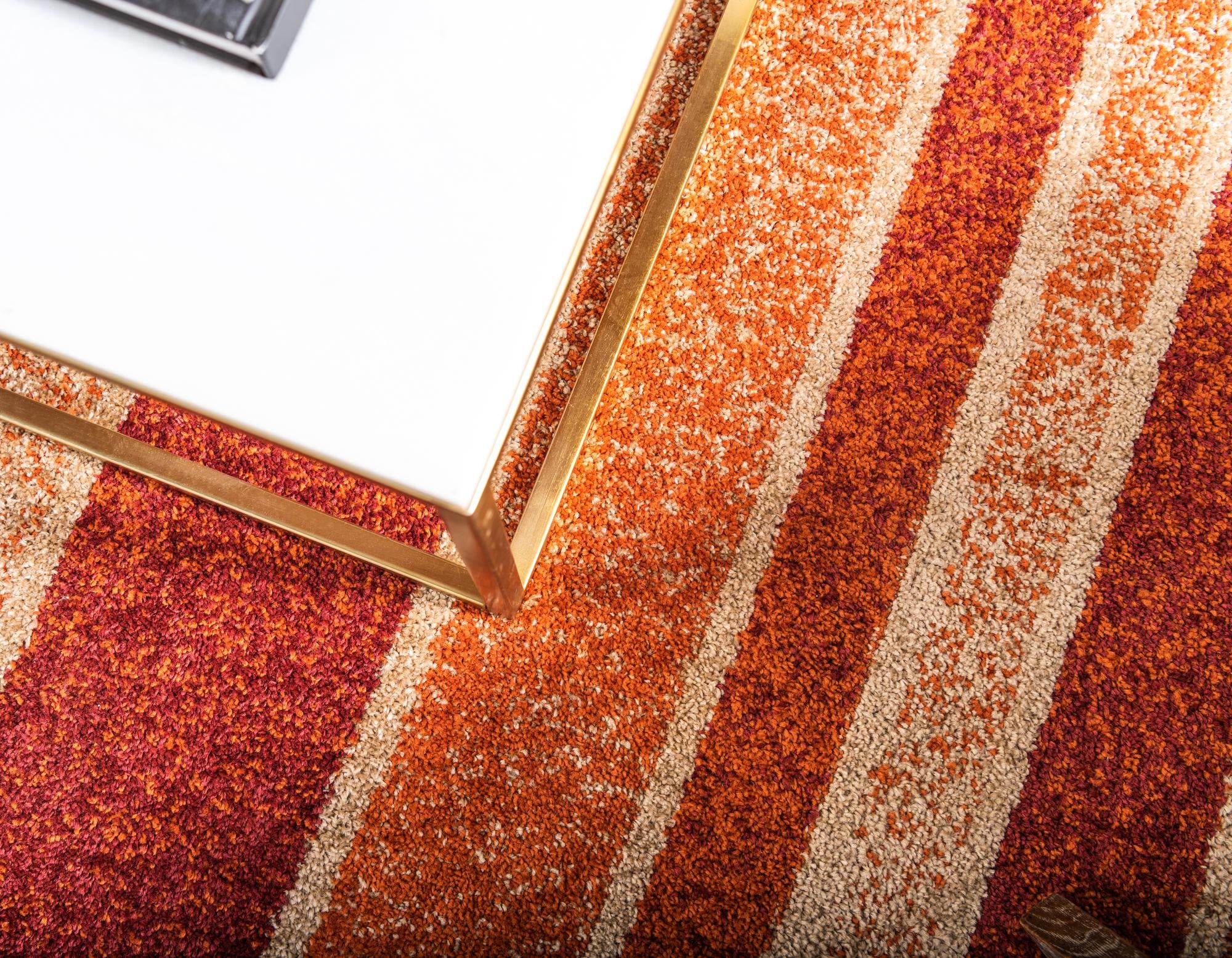 Rust Red 2' x 6' Equinox Runner Rug | Rugs.com