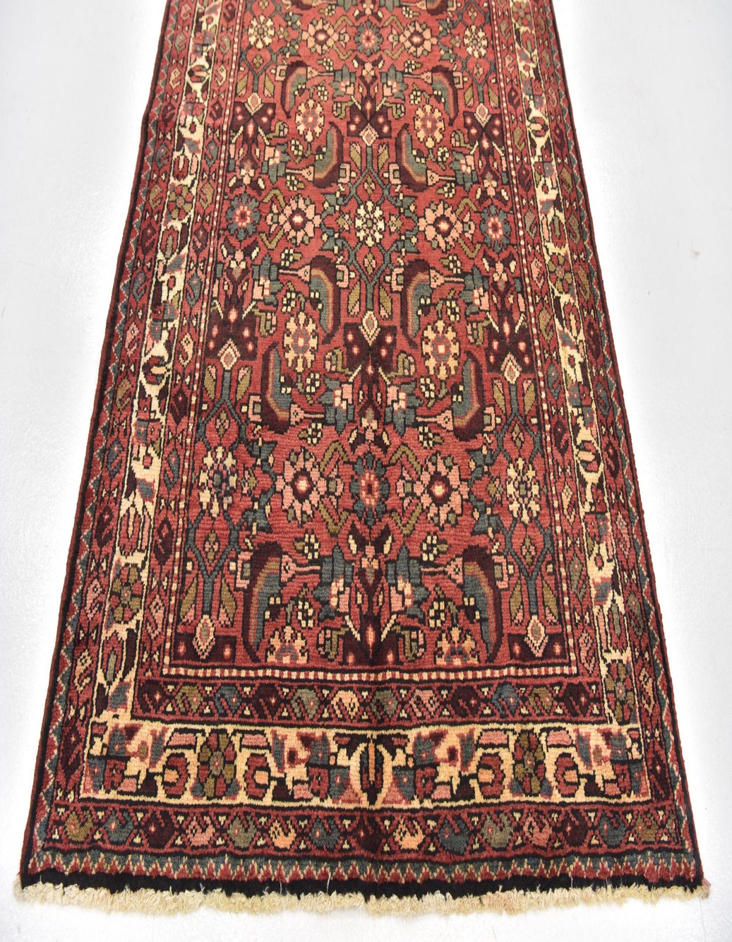 Rust Red 3' 7 x 10' Hand Knotted Shahsavand Persian Wool Runner Rug ...