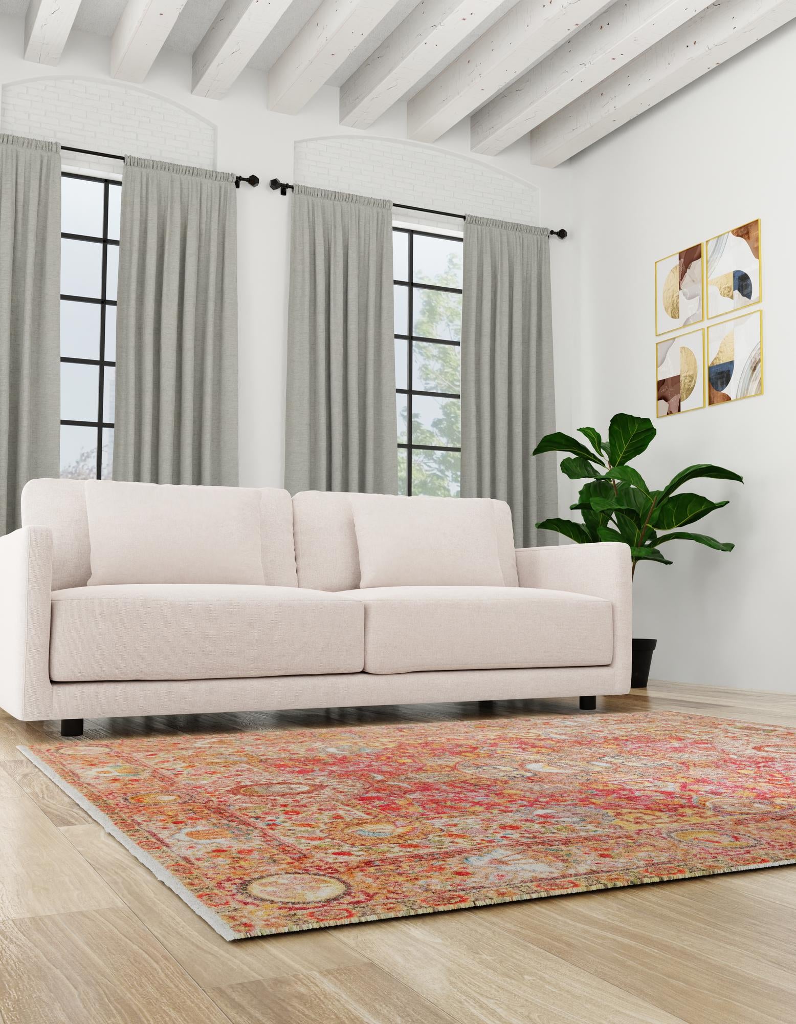 Rust Red 7' 9 x 7' 9 Boutique Square Rug | Rugs.com