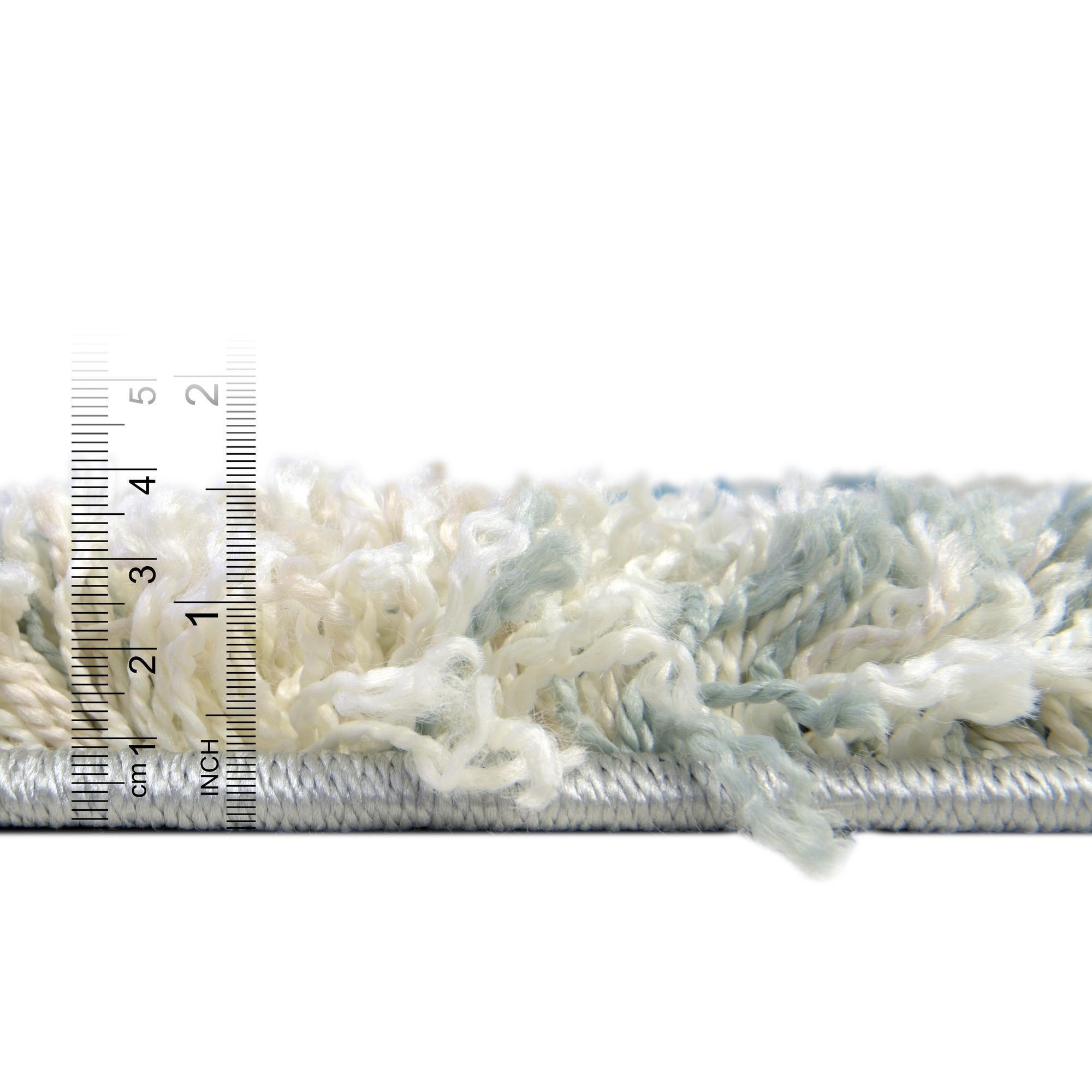 Sage Green 3' 3 x 3' 3 Soft Touch Shag Round Rug | Rugs.com