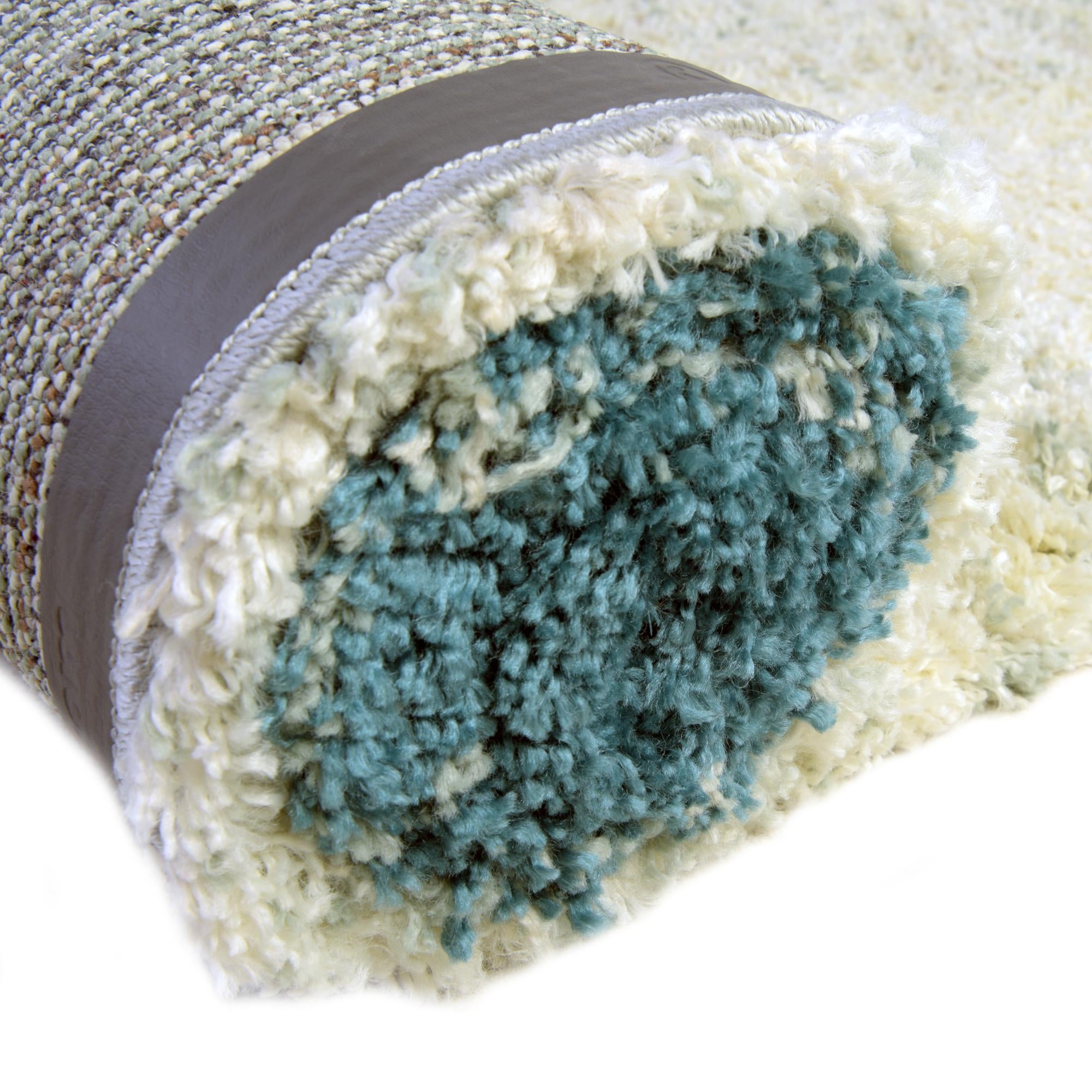 Sage Green 3' 3 x 3' 3 Soft Touch Shag Round Rug | Rugs.com