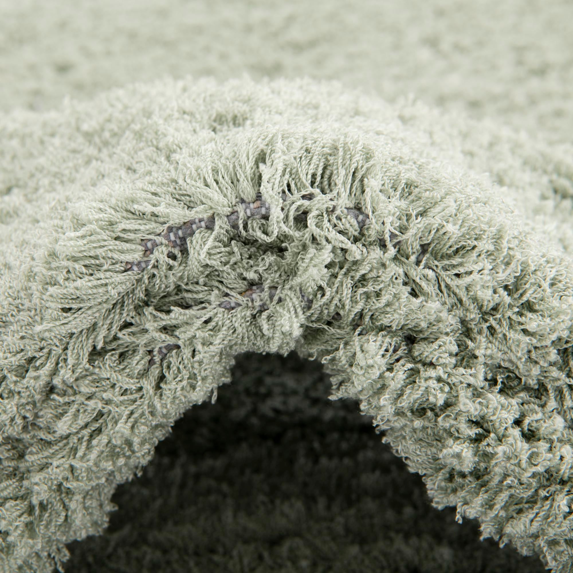 Sage Green 2' x 6' 9 Solid Shag Runner Rug | Rugs.com