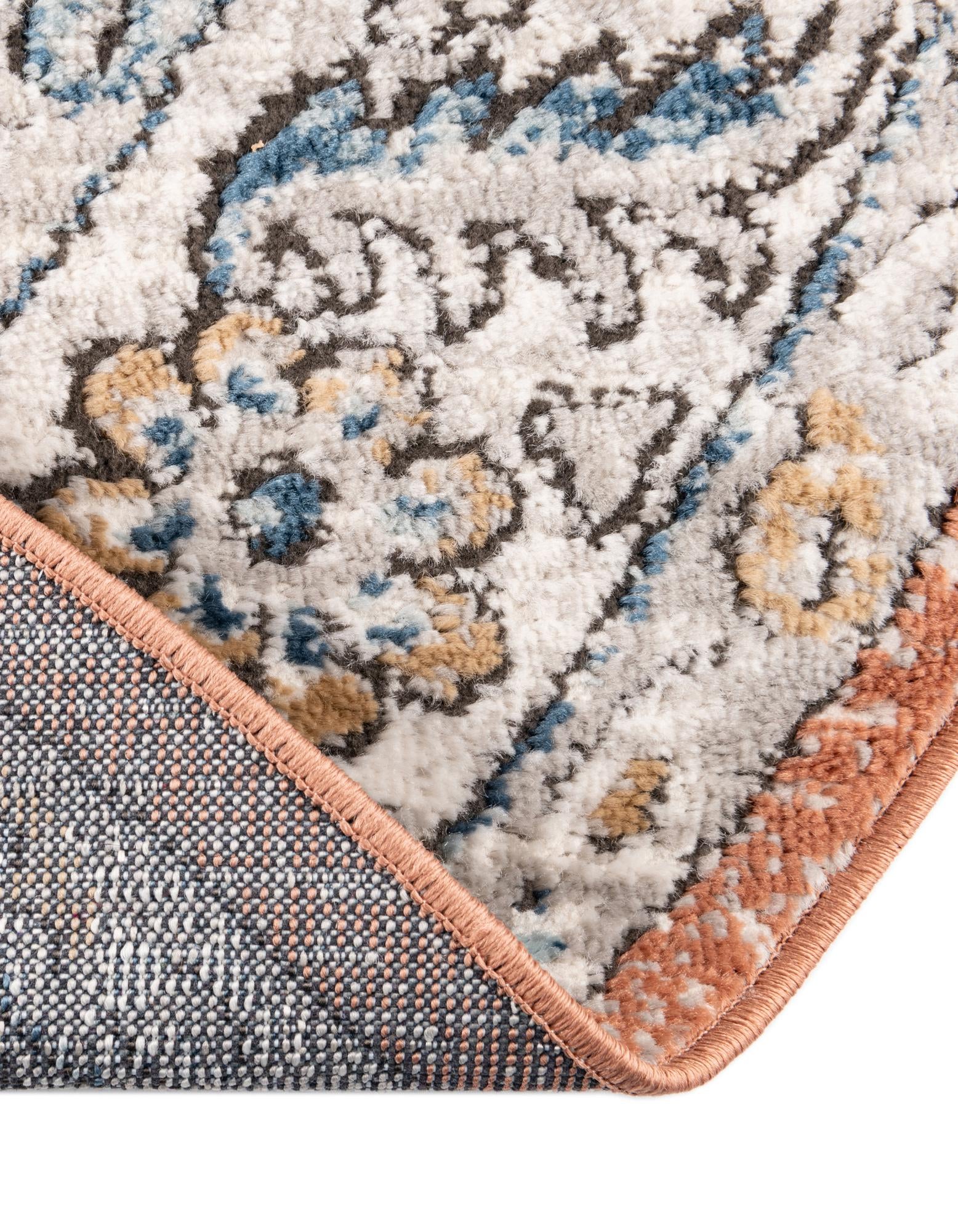 Salmon Pink 7' 10 x 10' Nyla Oval Rug | Rugs.com