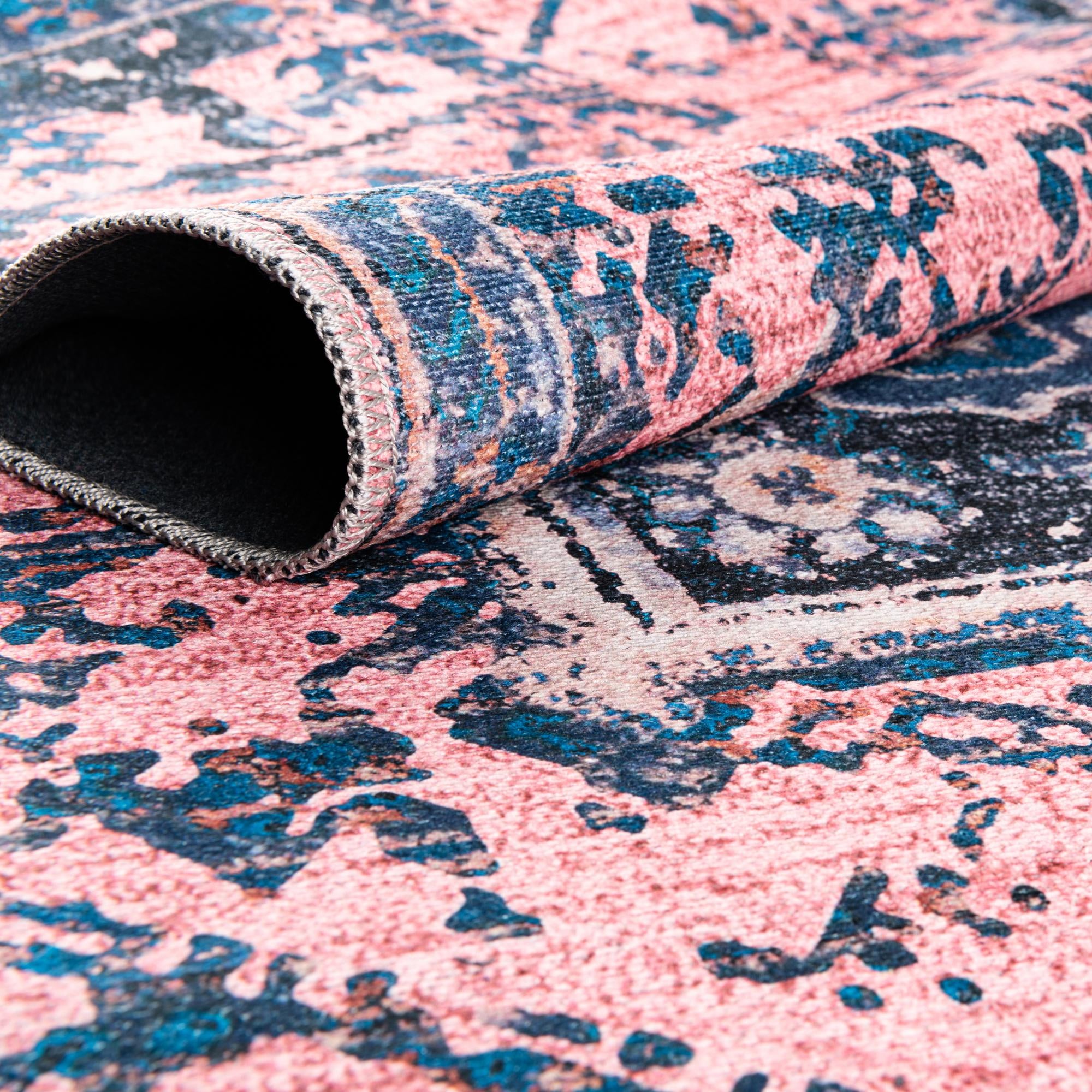 Salmon Pink 7' 10 x 11' Washable Francesca Rug | Rugs.com