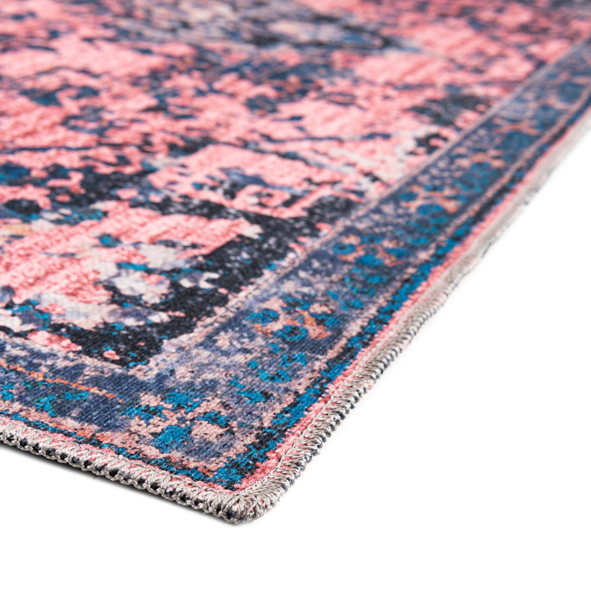 Salmon Pink 7' 10 x 11' Washable Francesca Rug | Rugs.com