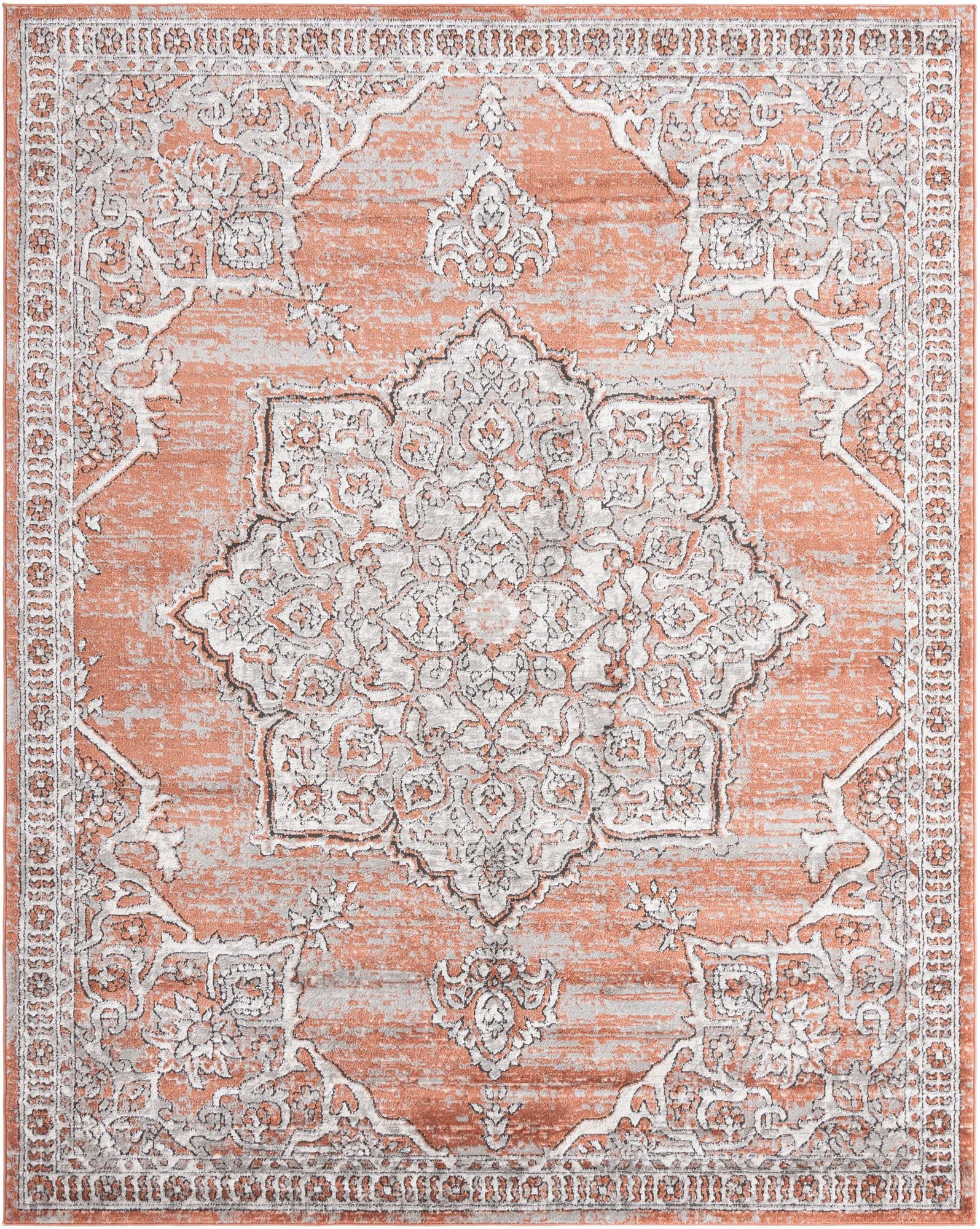 Salmon Pink 7' 10 x 10' Nyla Rug | Rugs.com
