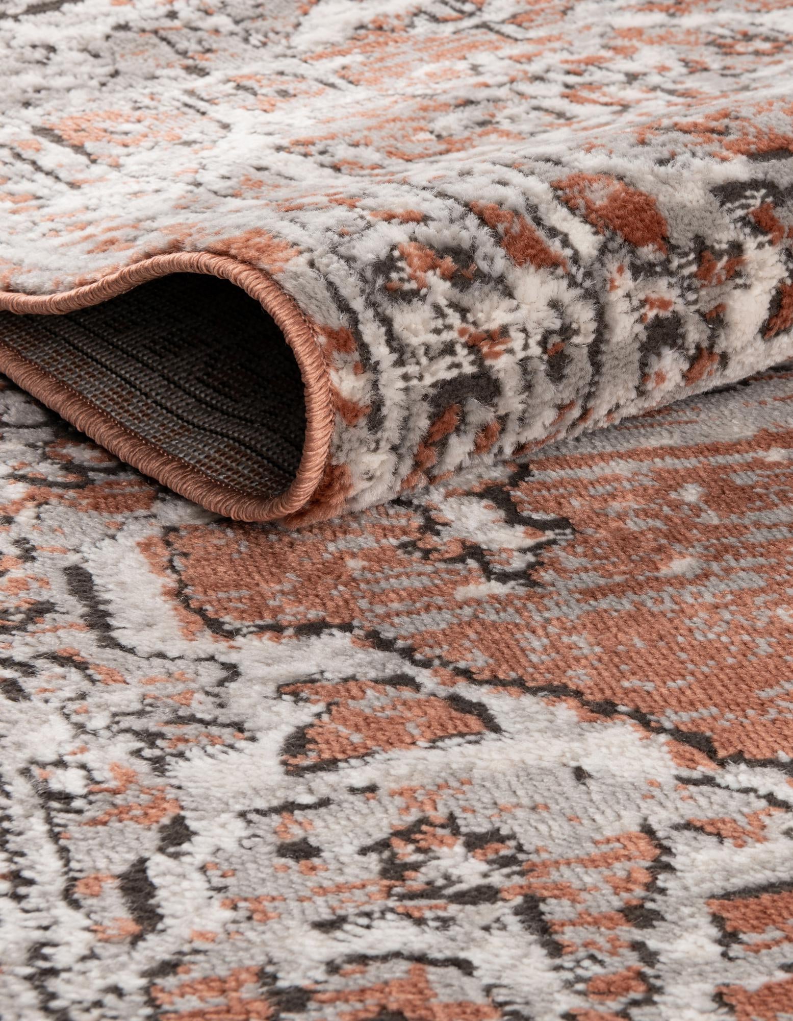 Salmon Pink 5' 3 x 5' 3 Nyla Round Rug | Rugs.com