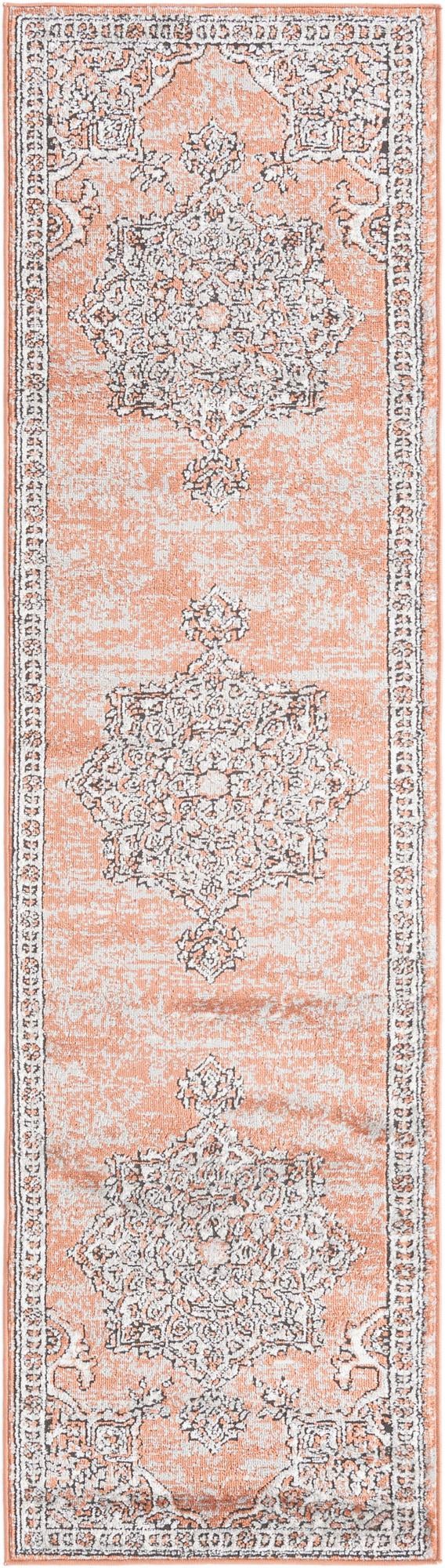 Salmon Pink 2' x 8' Nyla Runner Rug | Rugs.com