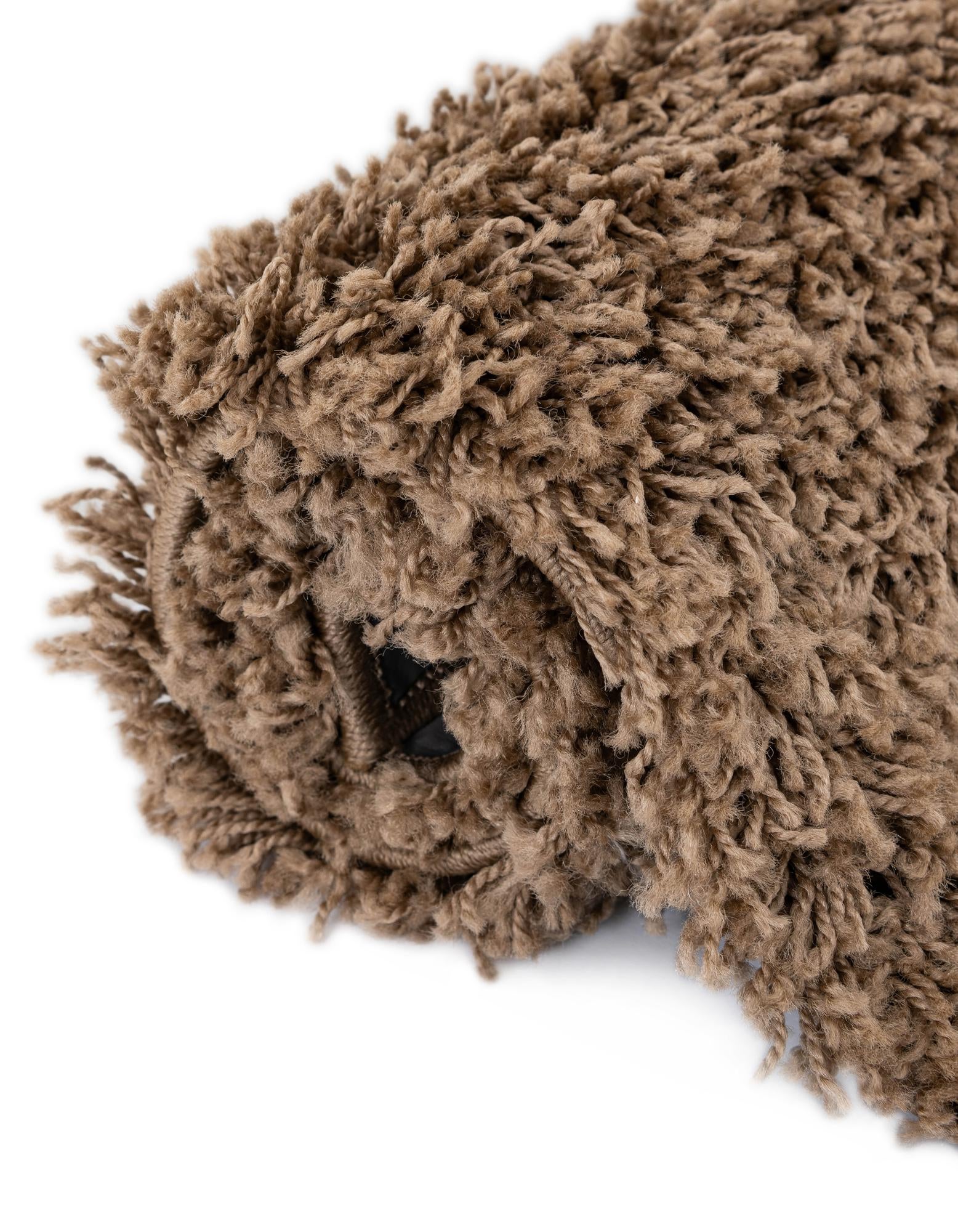Sandy Brown 5' 3 x 8' Solid Shag Rug | Rugs.com