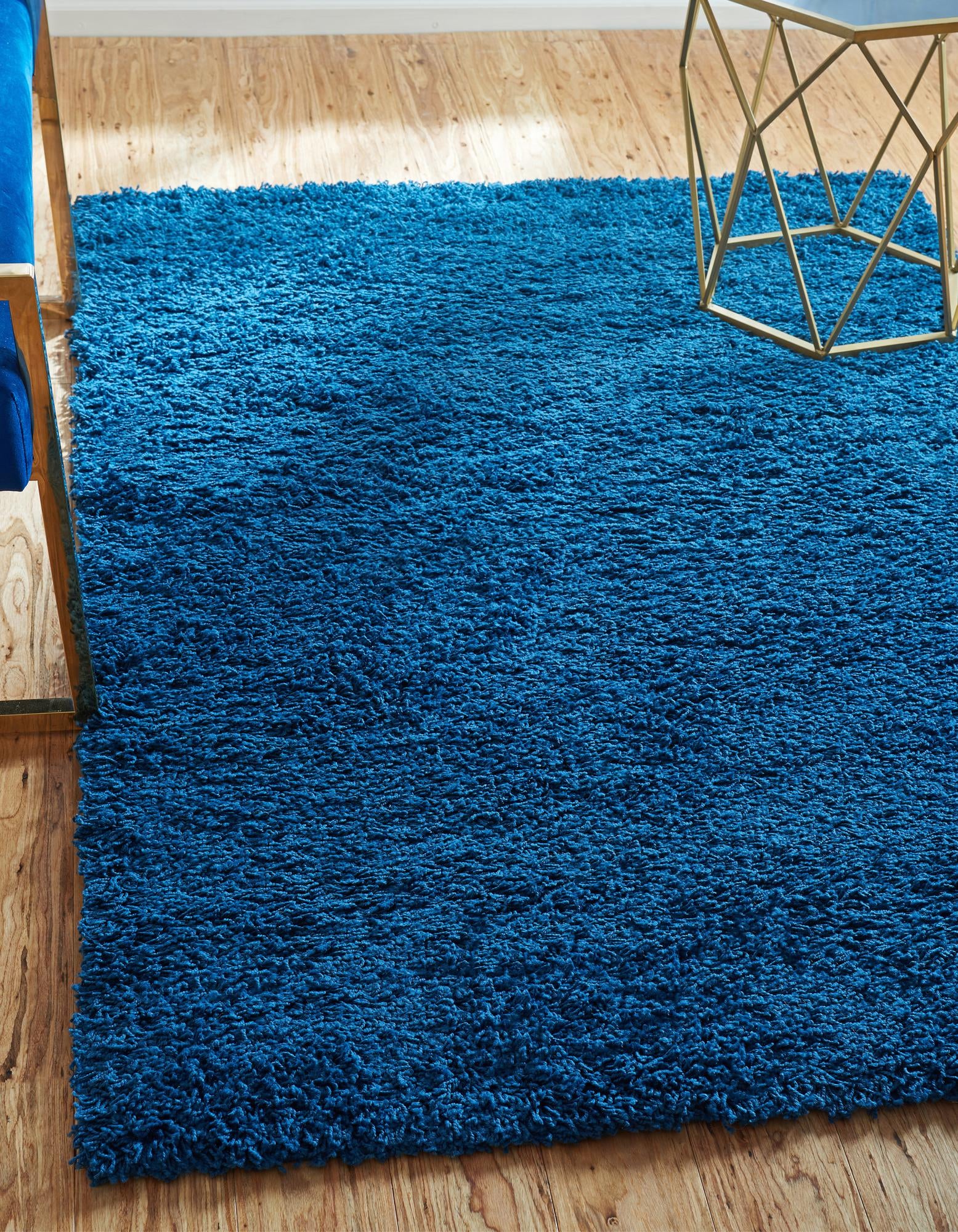 Sapphire Blue 4' x 6' Solid Shag Rug | Rugs.com