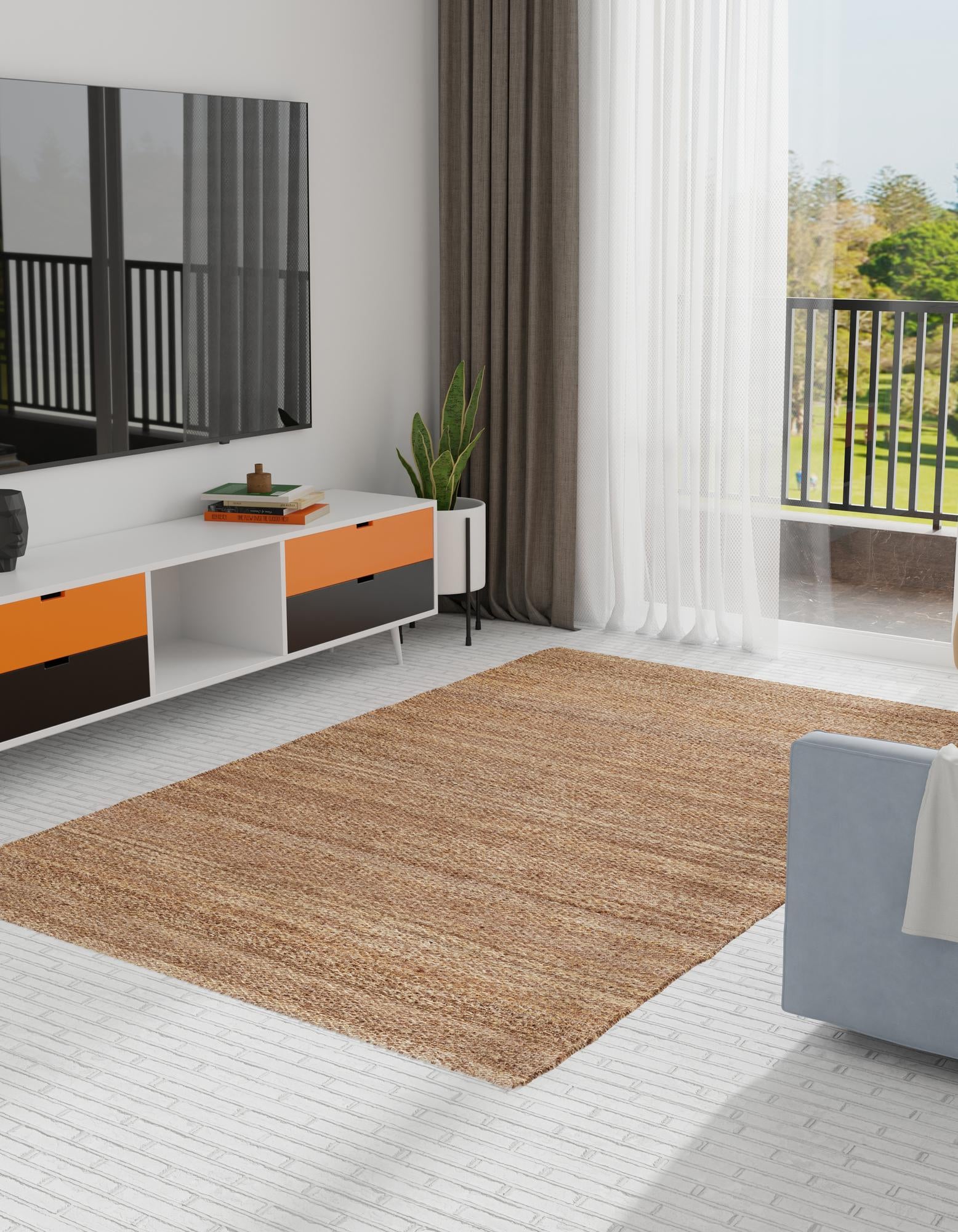 Sepia Brown 2' 2 x 3' 1 Hand Woven Palm Beach Jute Rug | Rugs.com