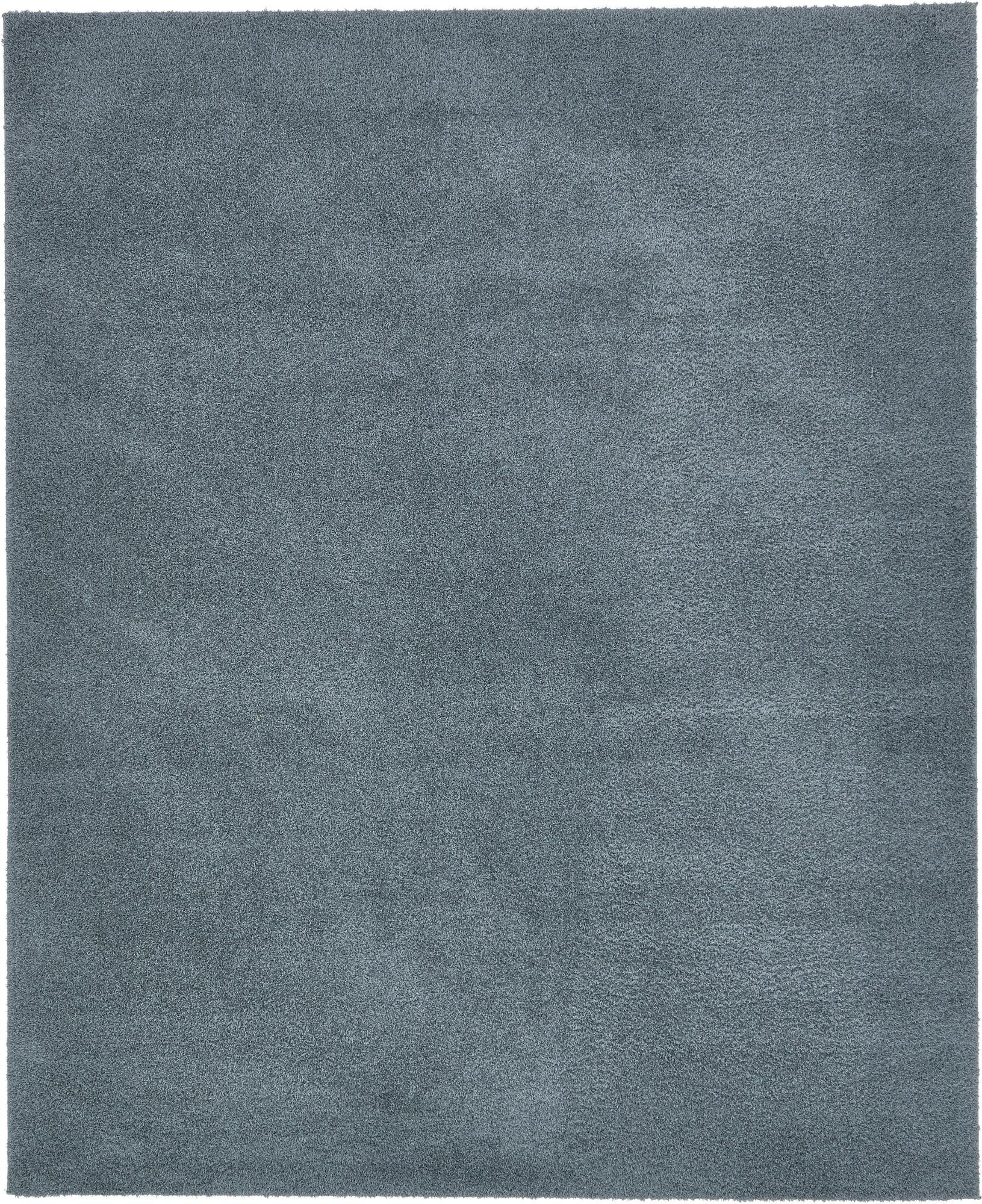Slate Blue 8' x 10' Solid Shag Rug | Rugs.com