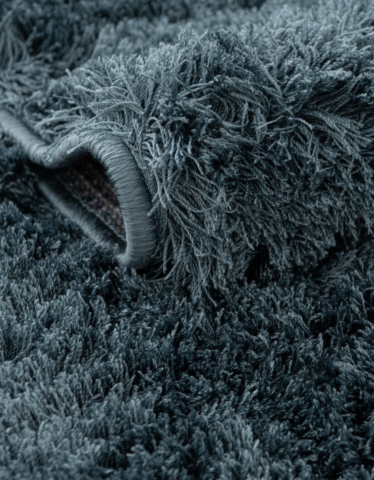 Slate Blue 9' x 12' Solid Shag Rug | Rugs.com