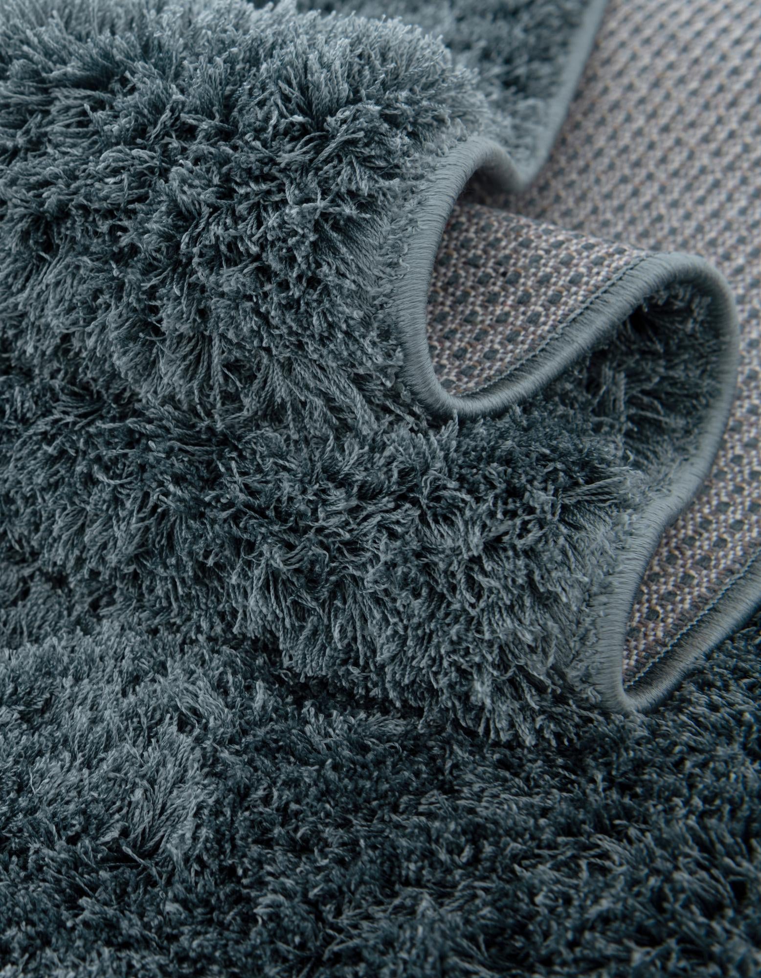 Slate Blue 8' x 10' Solid Shag Rug | Rugs.com