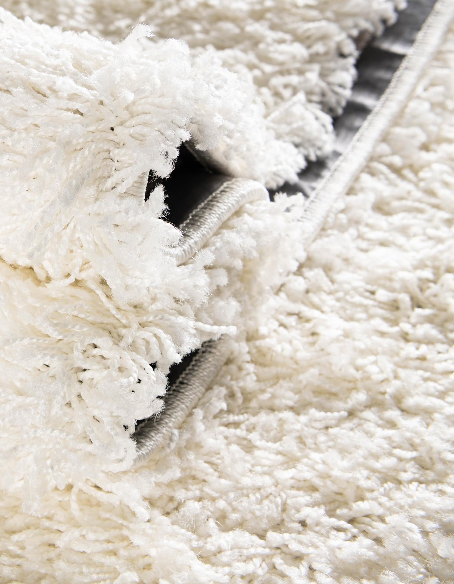 Snow White 9' x 12' Solid Shag Rug | Rugs.com