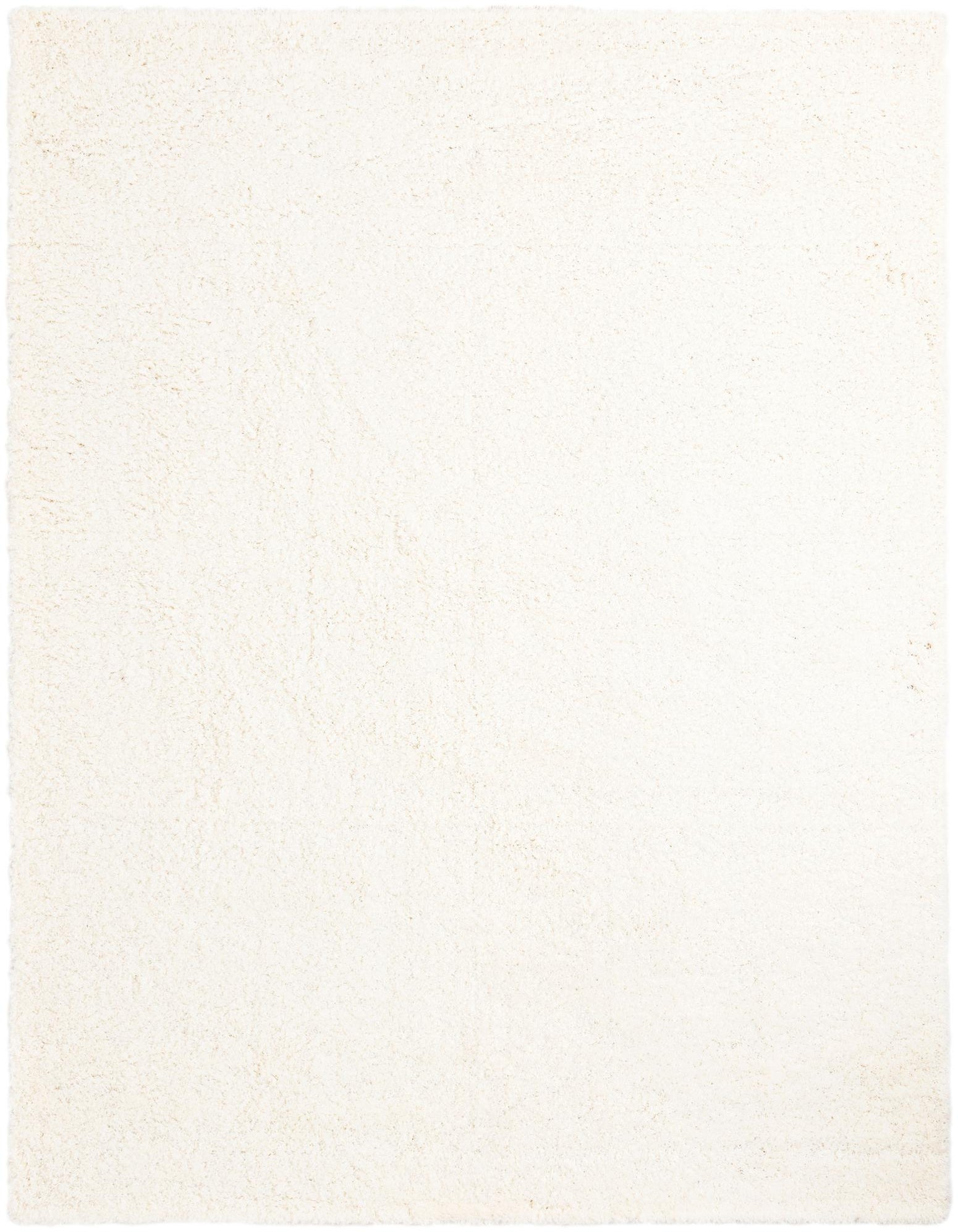 Snow White 9' x 12' Solid Shag Rug | Rugs.com