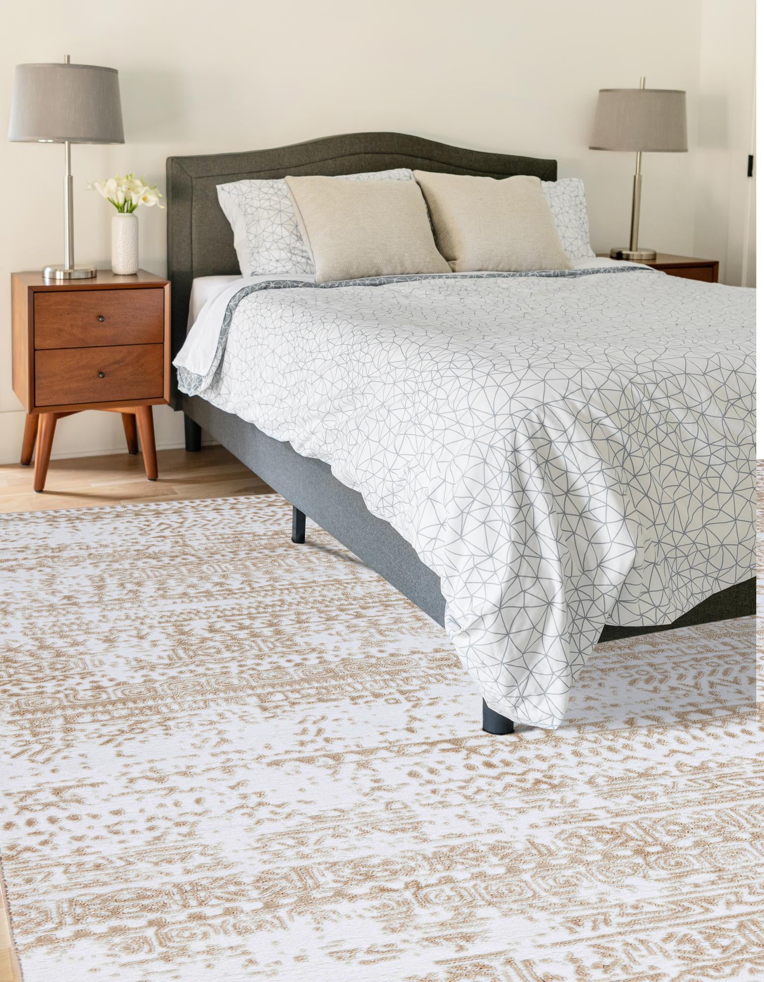 Snow White 10' 8 x 10' 8 Hermitage Square Rug | Rugs.com