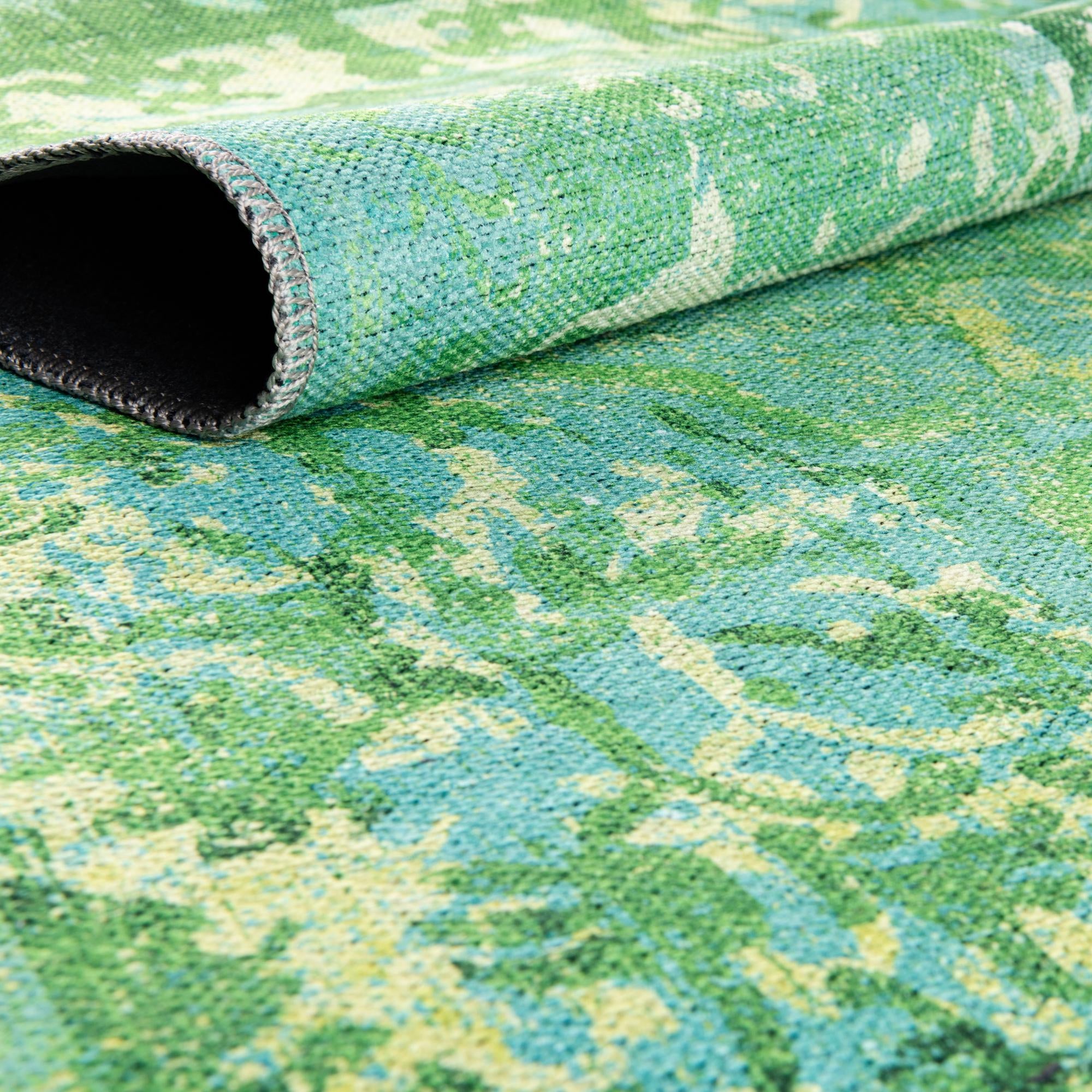 Spring Green 7' 3 x 10' Washable Francesca Rug | Rugs.com