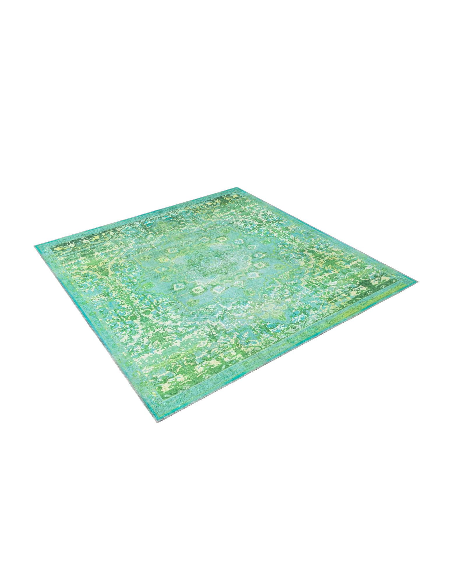 Spring Green 7' 3 x 7' 3 Washable Francesca Square Rug | Rugs.com