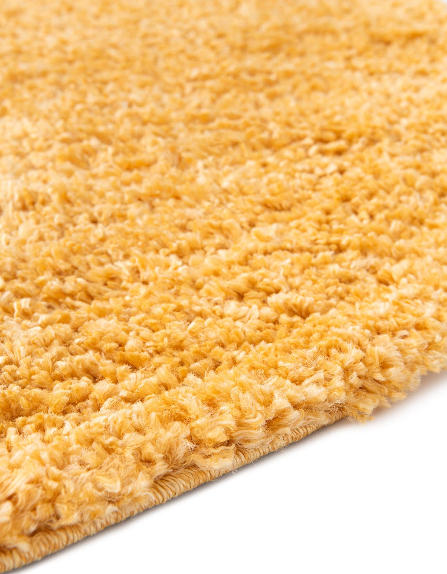 Sun Yellow 5' x 8' Zermatt Shag Oval Rug | Rugs.com