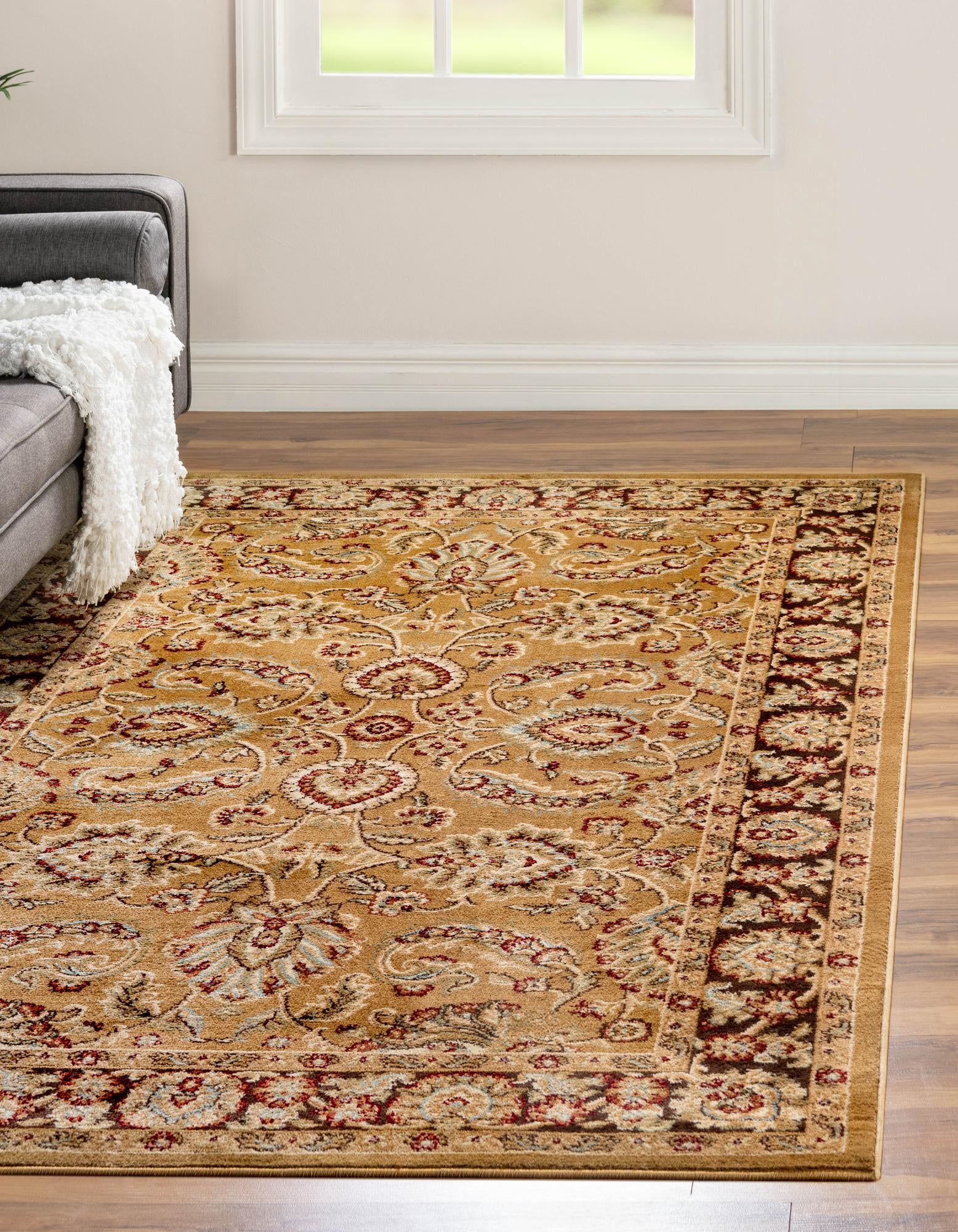 Brown 7' x 10' Aditi Rug | Rugs.com