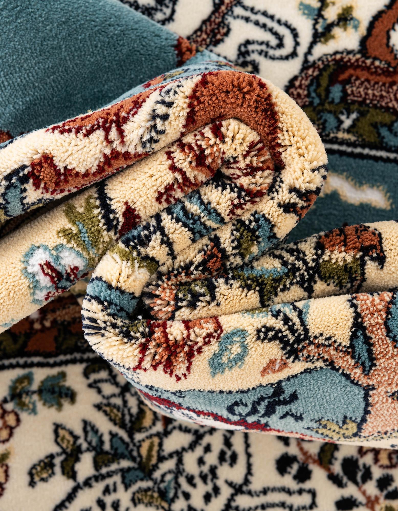 Tan 3' x 13' Nain Design Runner Rug | Rugs.com