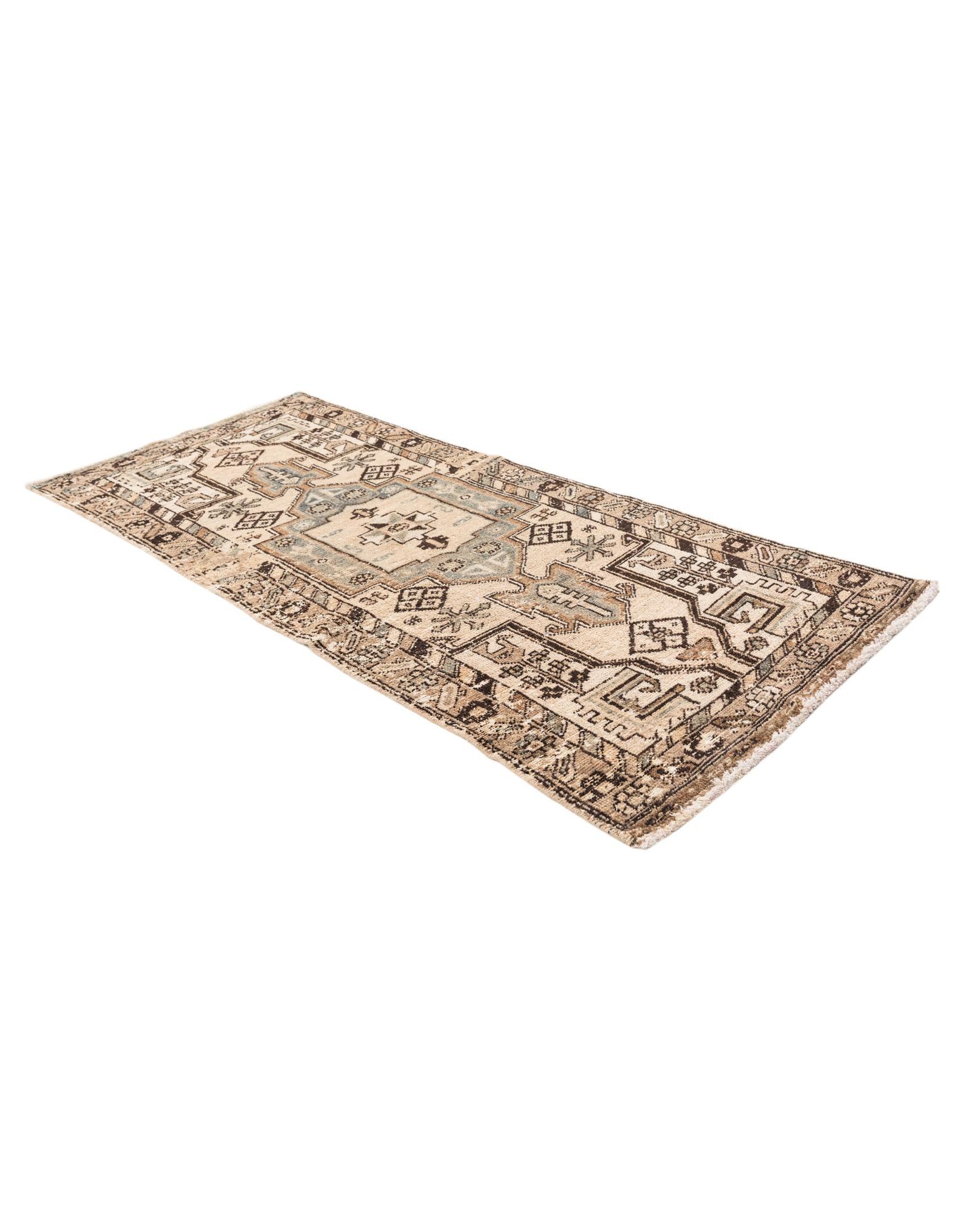 Tan 2' 9 x 6' 2 Hand Knotted Ultra Vintage Persian Wool Runner Rug ...