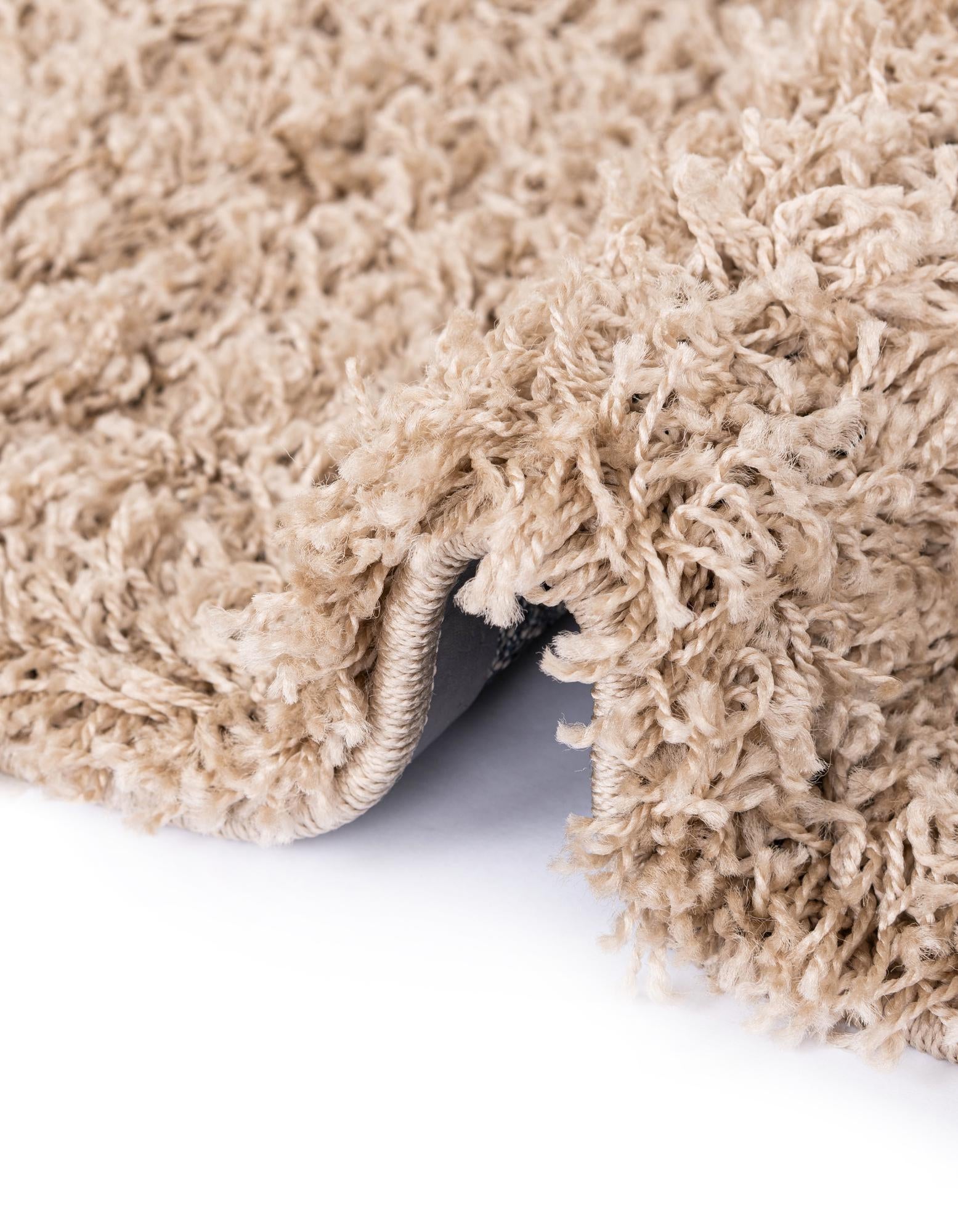 Taupe 3' x 5' 3 Solid Shag Rug | Rugs.com
