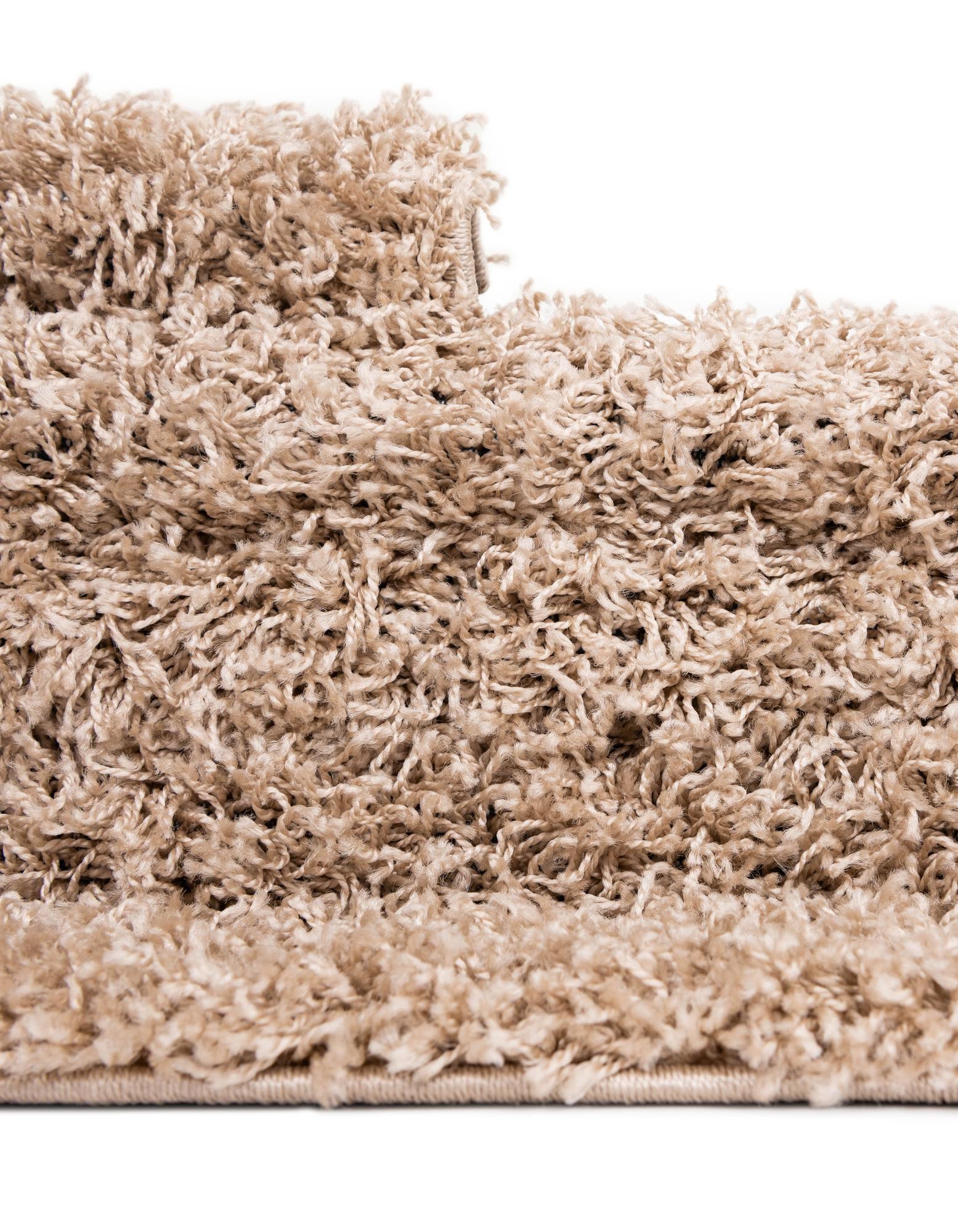 Taupe 3' x 5' 3 Solid Shag Rug | Rugs.com