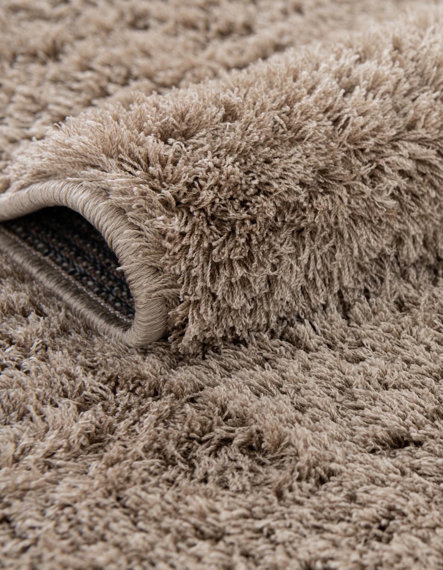 Taupe 9' x 12' 2 Solid Shag Rug | Rugs.com