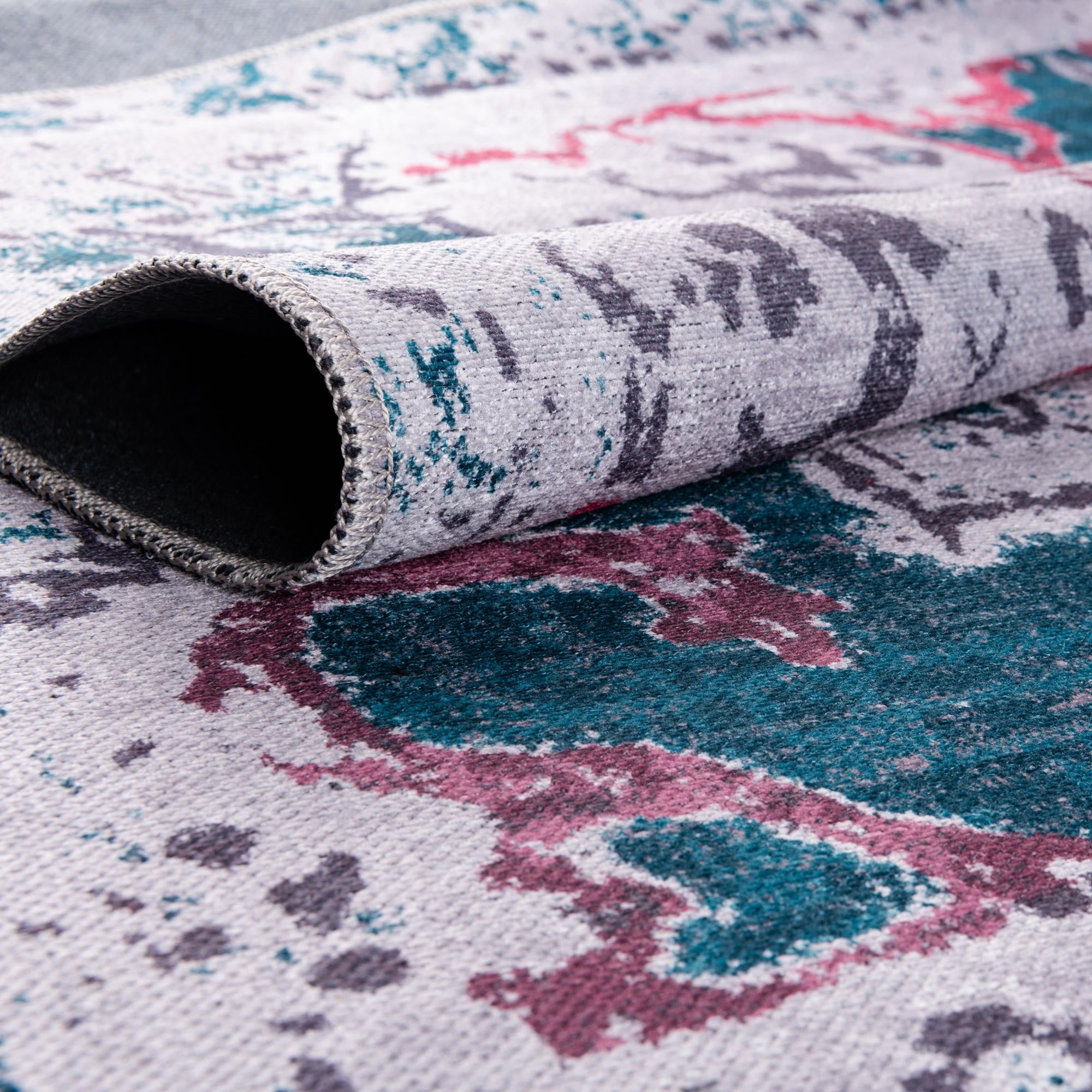 Teal Green 7' 10 x 11' Washable Francesca Rug | Rugs.com