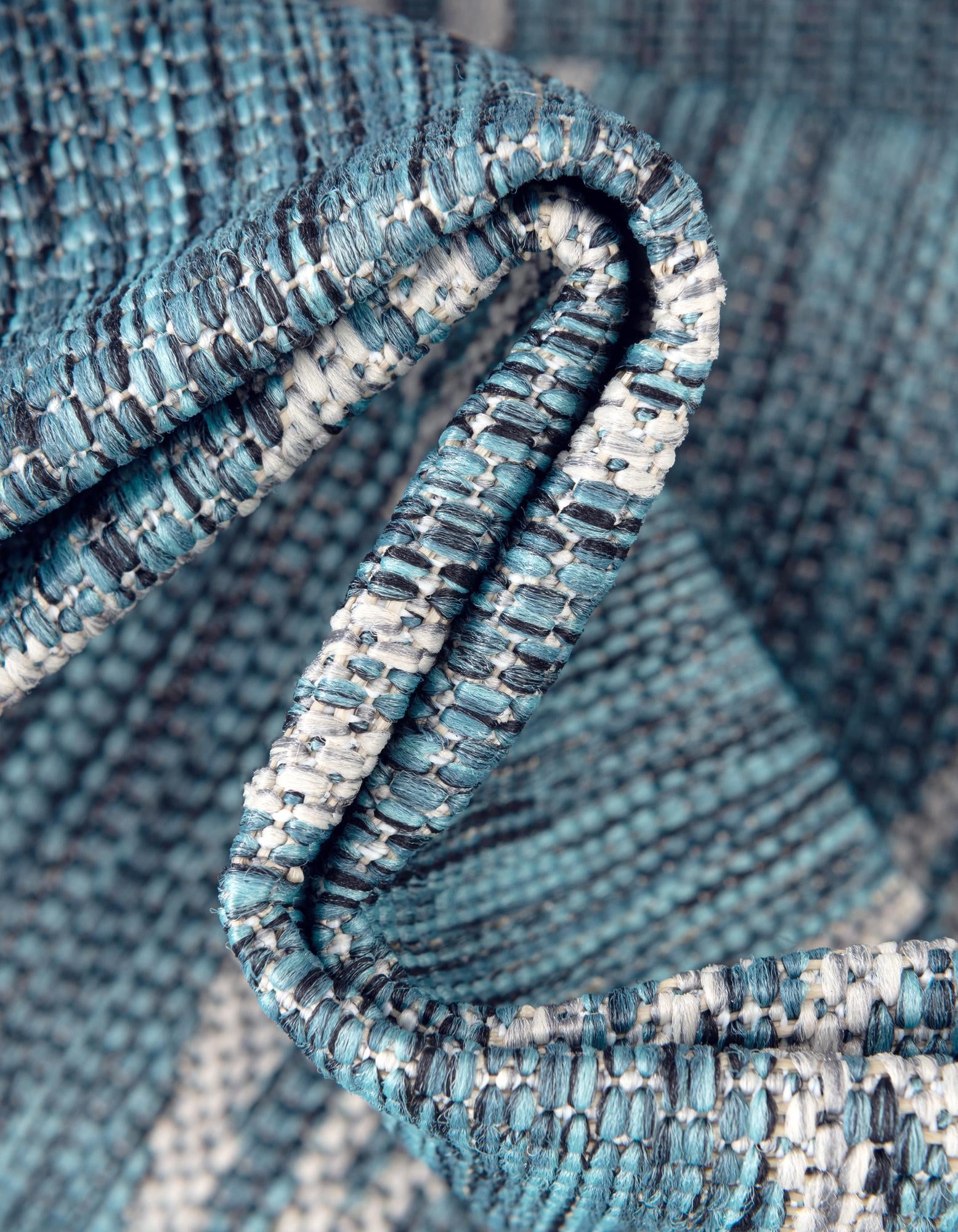Teal 7' x 10' Botanical Indoor / Outdoor Rug | Rugs.com