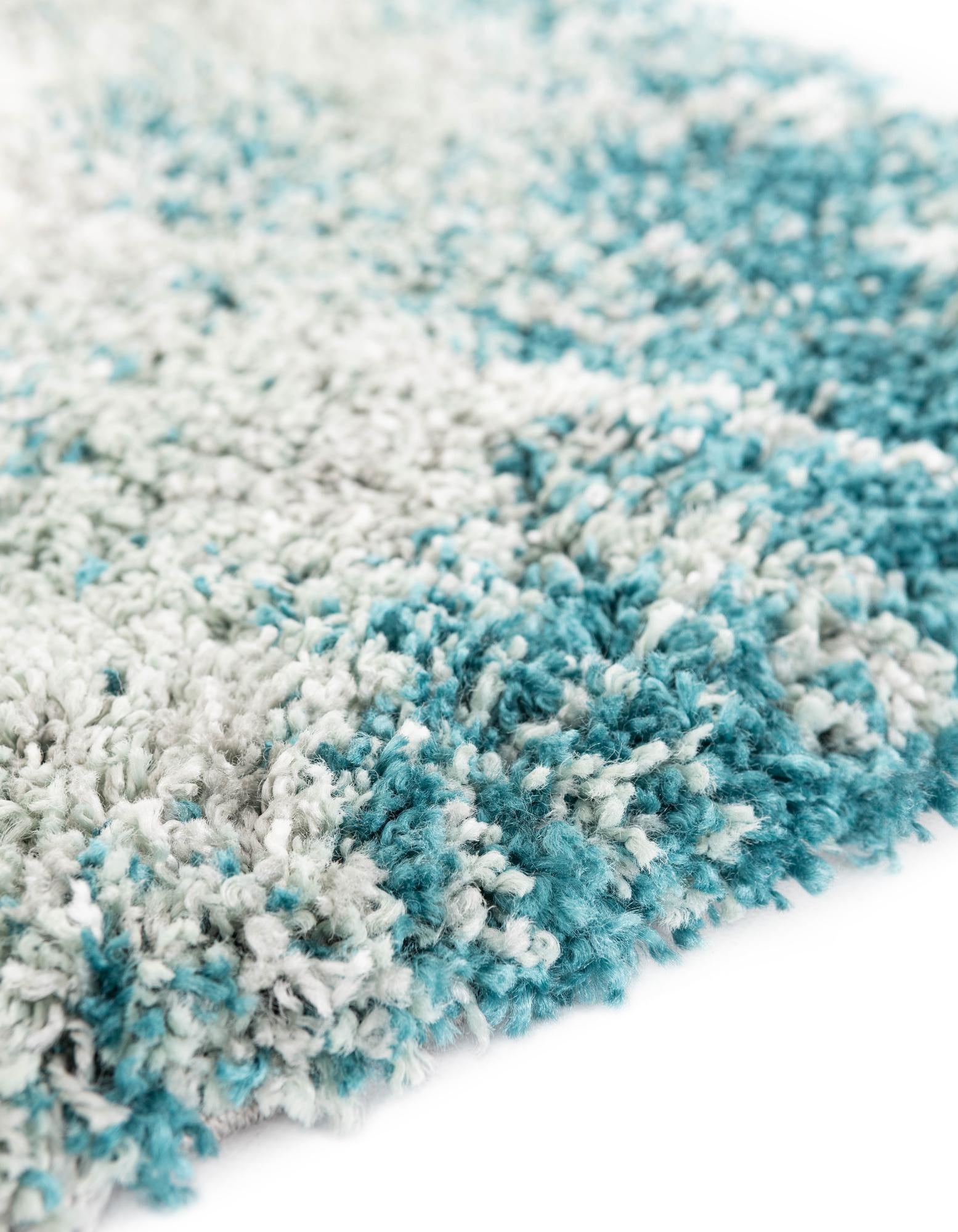 Teal 7' 10 x 7' 10 Soft Touch Shag Round Rug | Rugs.com