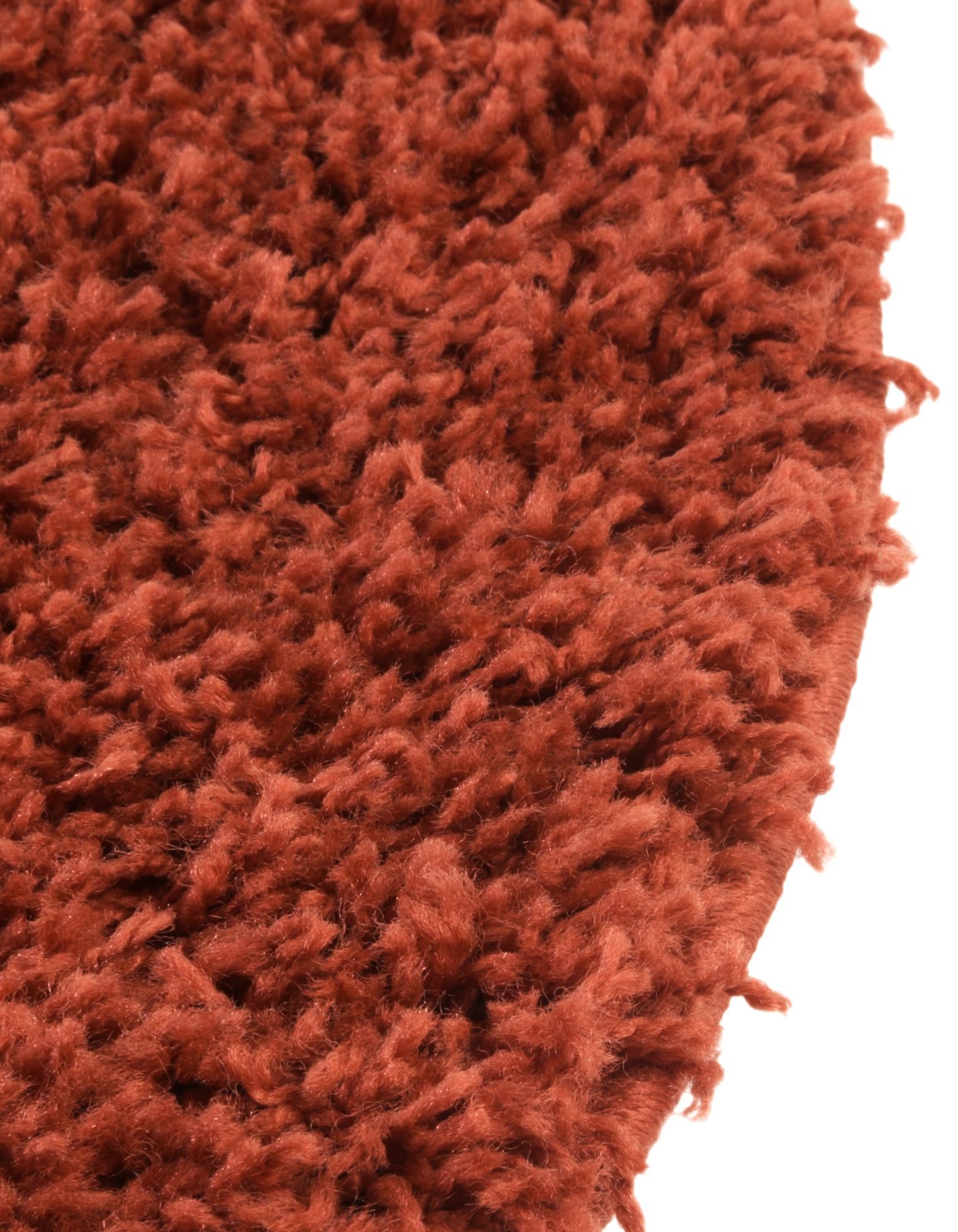 Terracotta 3' 3 x 5' 3 Solid Shag Oval Rug | Rugs.com