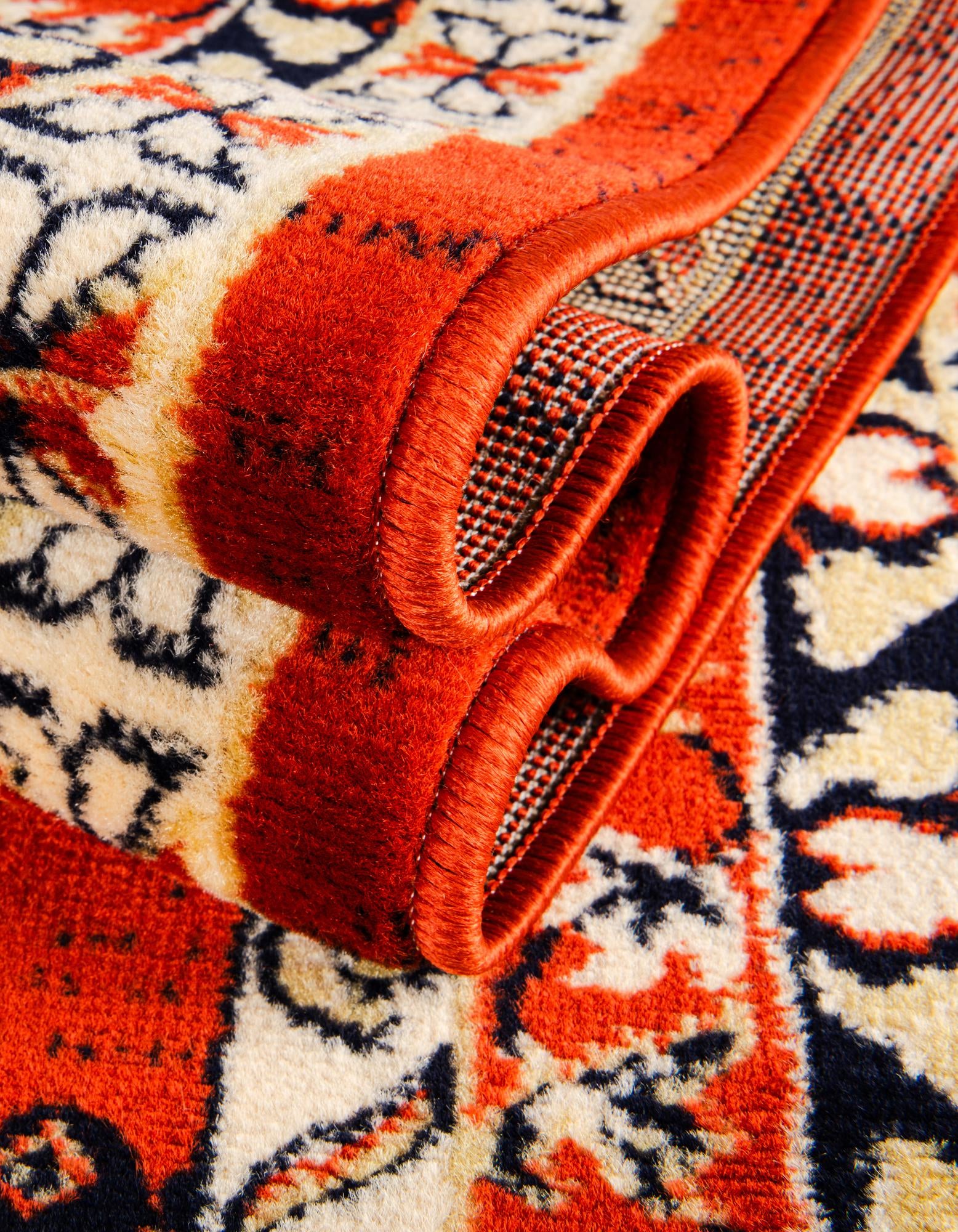 Terracotta 9' x 12' Heris Rug | Rugs.com