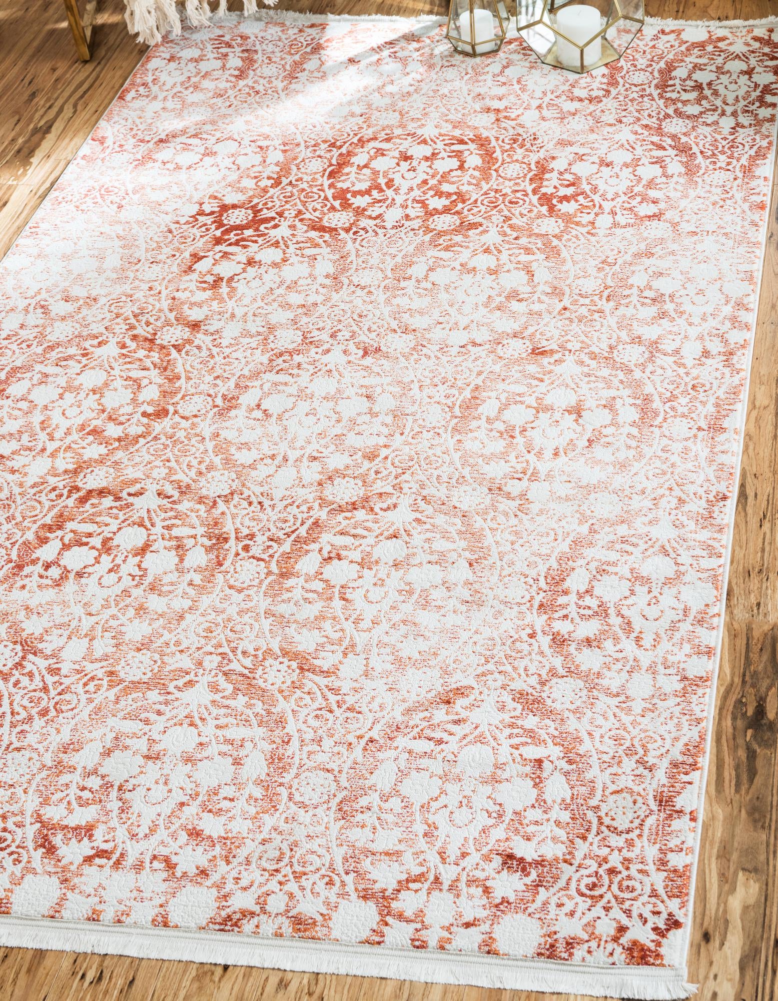 Light Blue 8' x 11' 4 Modern Classical Rug | Rugs.com