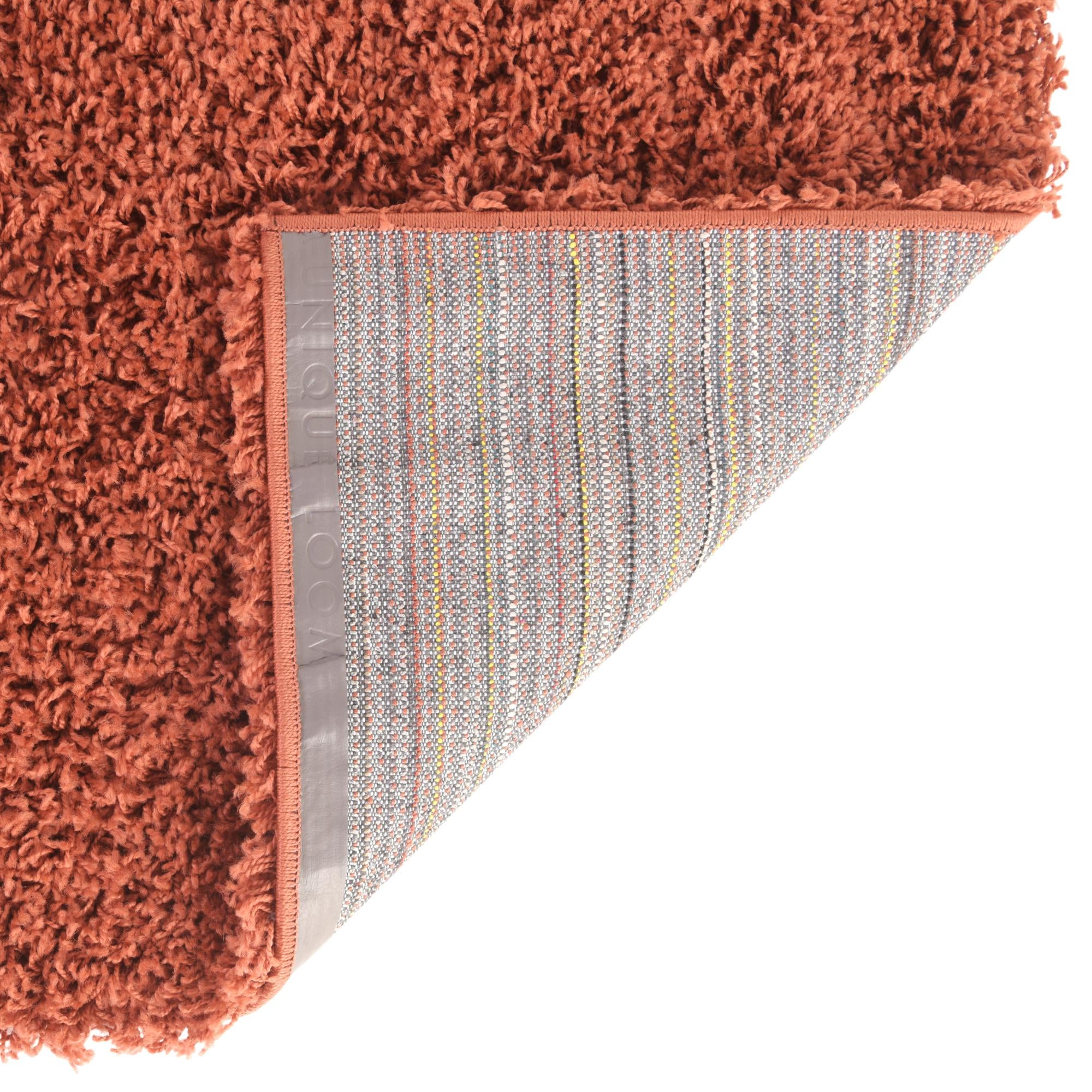 Terracotta 5' x 8' Solid Shag Rug | Rugs.com