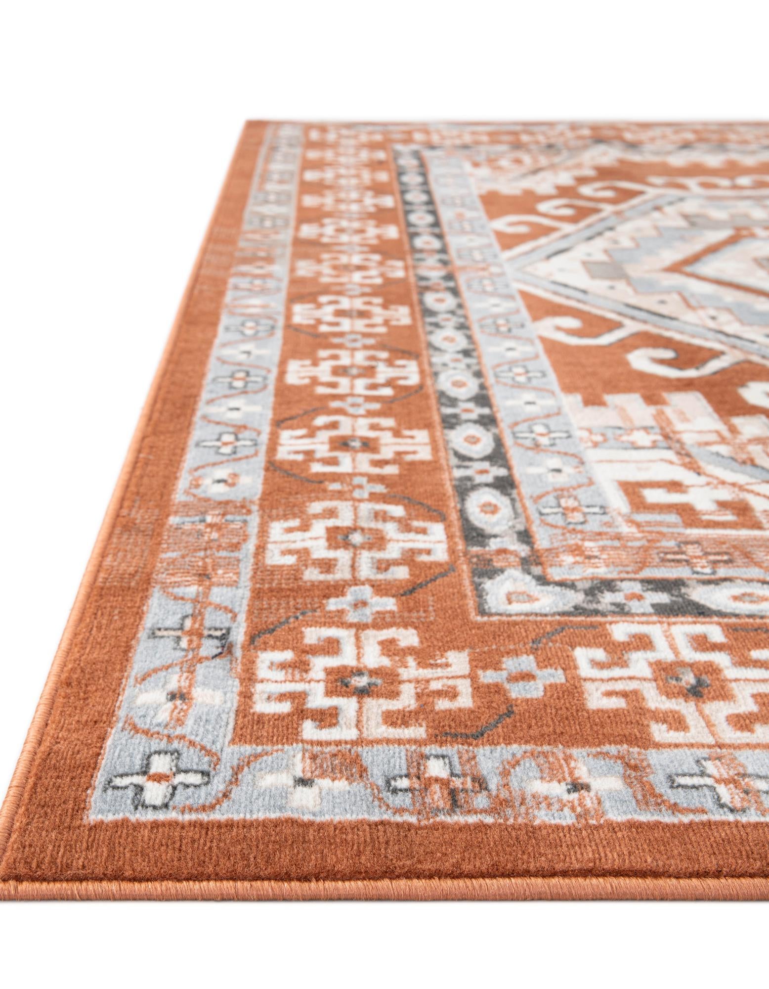 Terracotta 2' x 8' Charlotte Runner Rug | Rugs.com