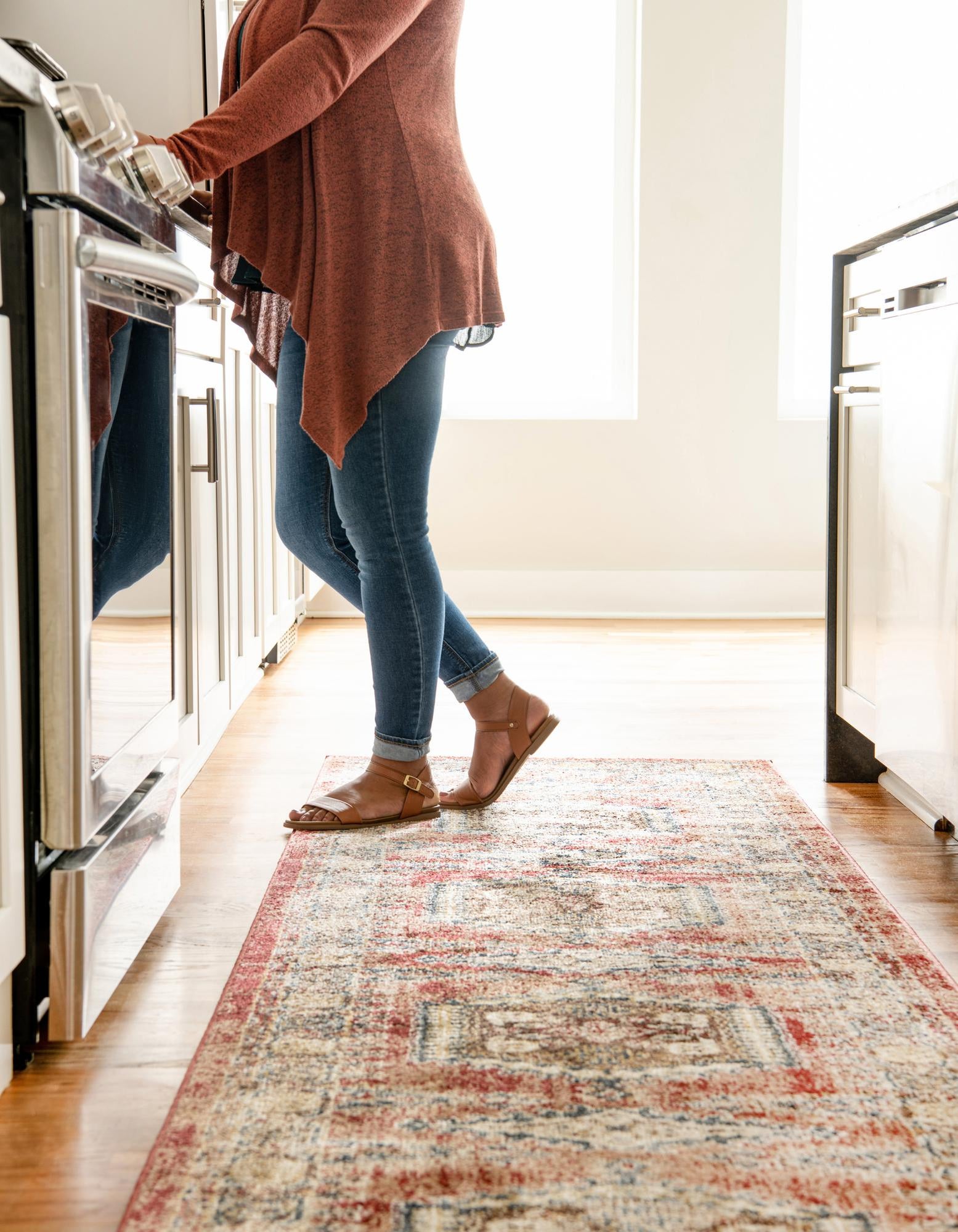 Terracotta 2' 7 x 10' Eden Runner Rug | Rugs.com