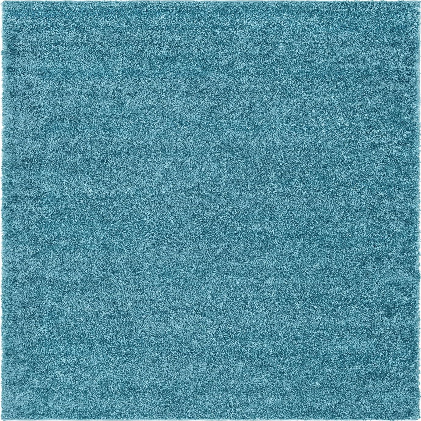 Turquoise 6' x 9' Soft Solid Shag Rug | Rugs.com