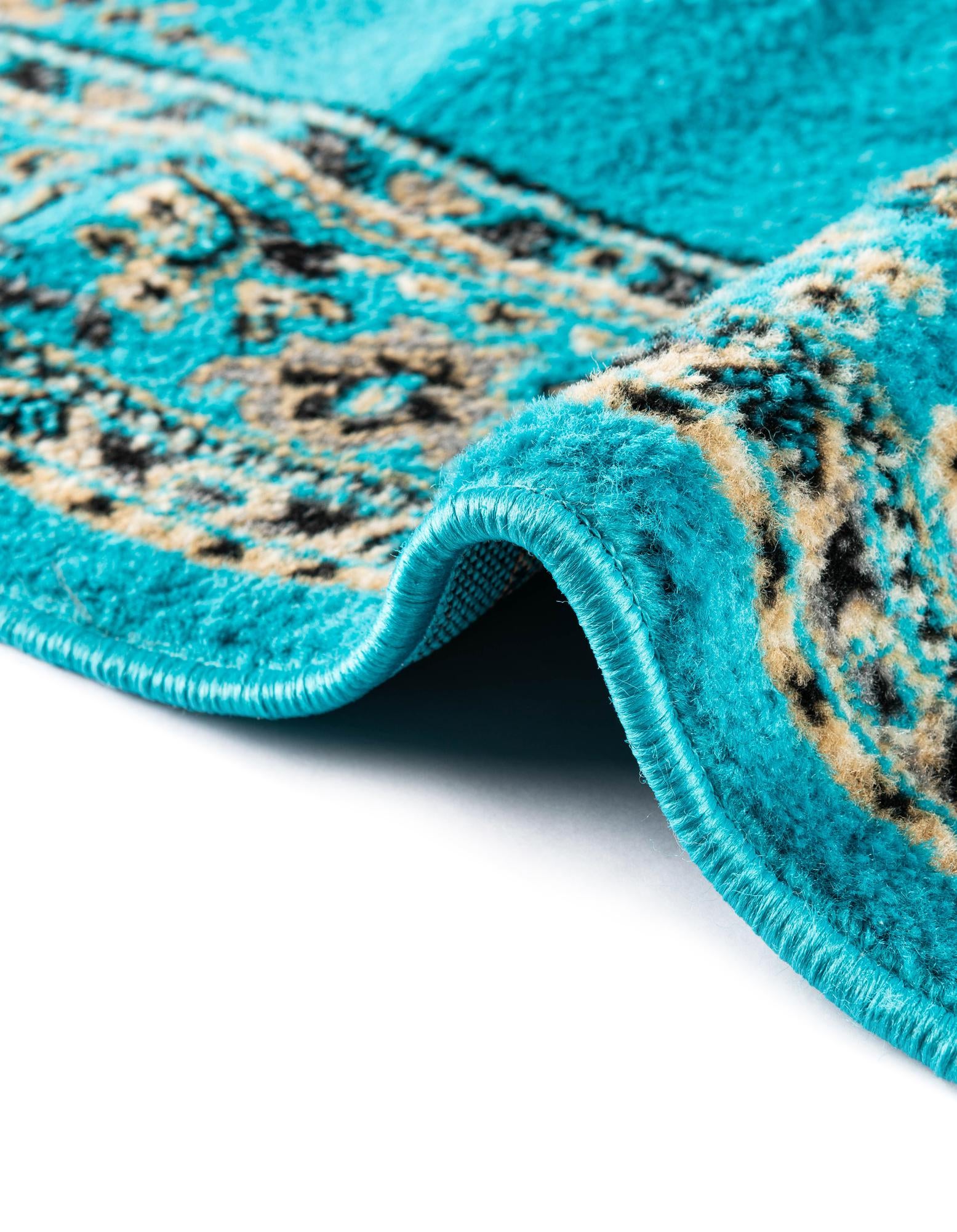 Turquoise 2' 7 x 10' Amaya Runner Rug | Rugs.com